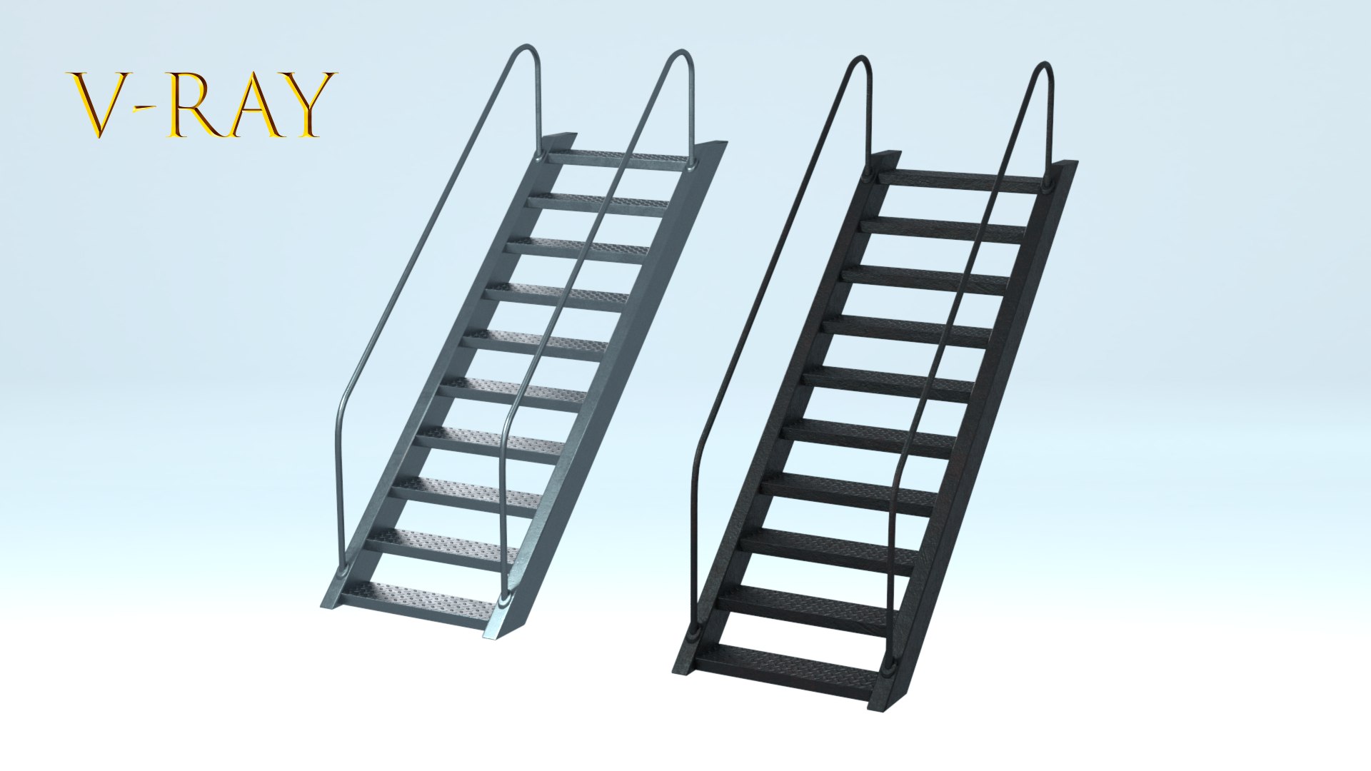 Steel Ladder 3D Model - TurboSquid 1845517