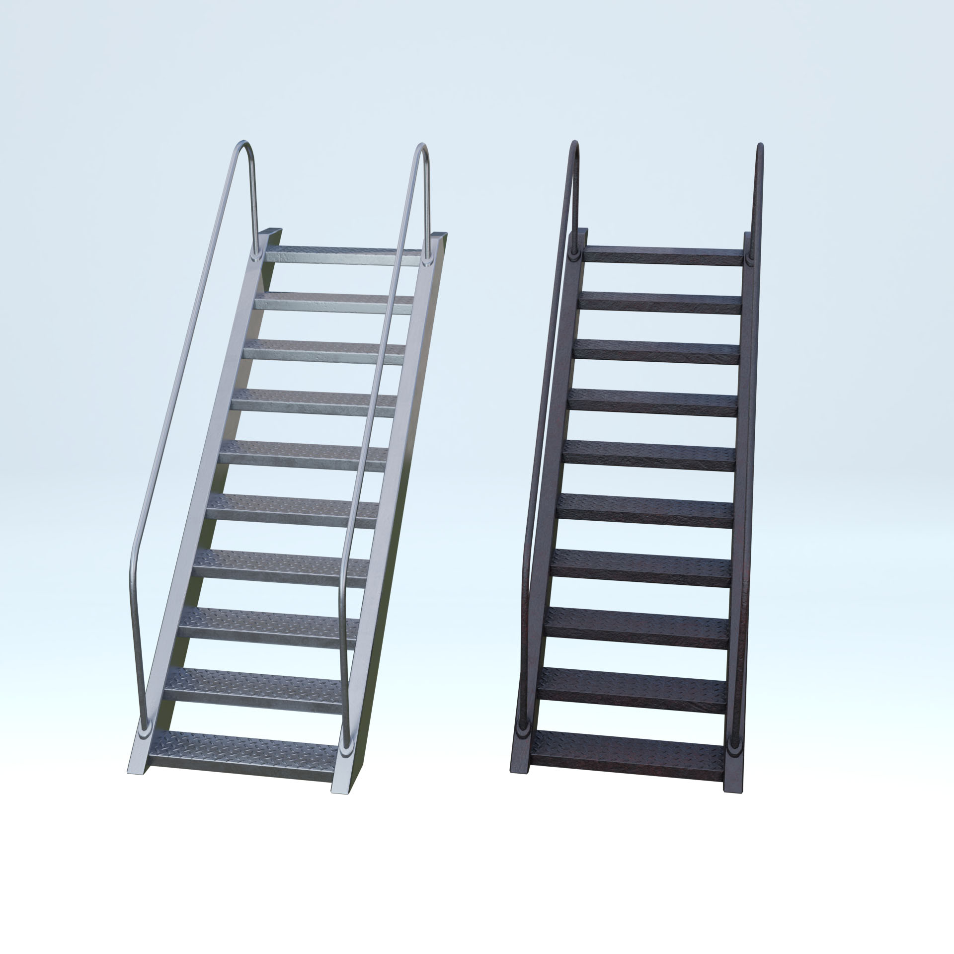 Steel Ladder 3D model - TurboSquid 1845517