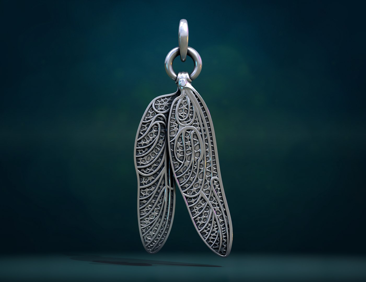 3D Dragonfly Wings Pendant - TurboSquid 2280357