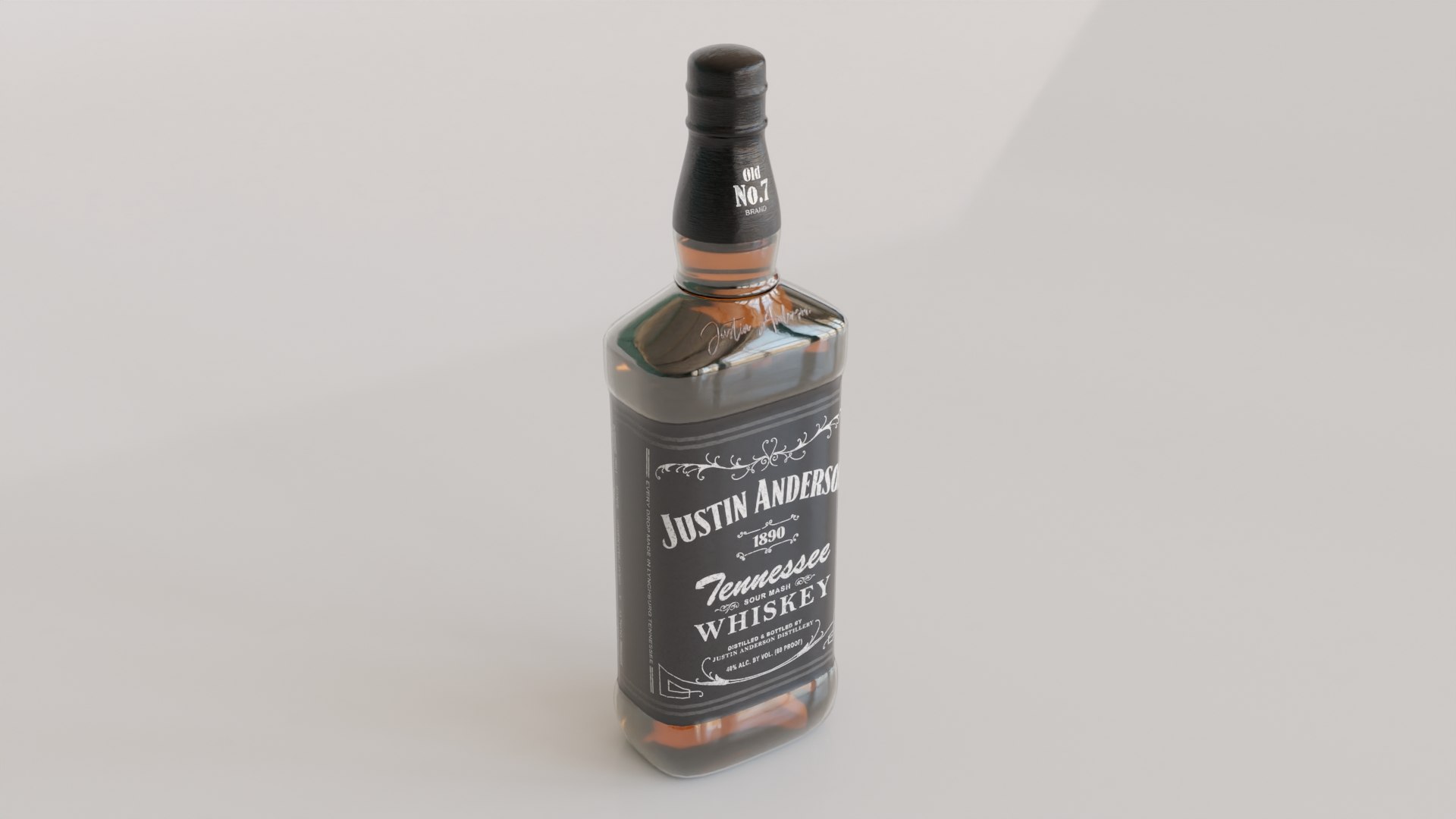 Whiskey Bottle Model - TurboSquid 2182462