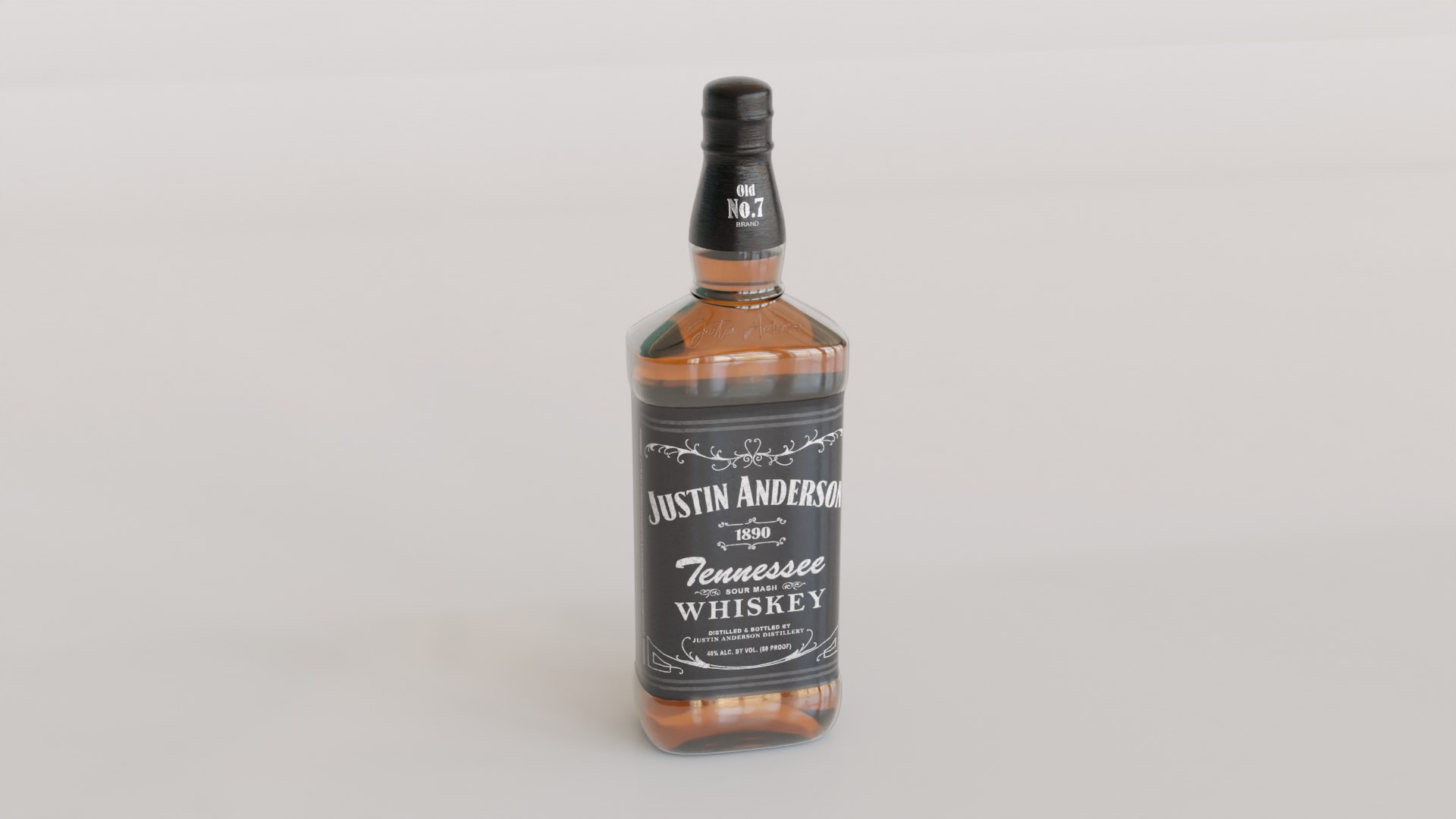 Whiskey Bottle Model - TurboSquid 2182462
