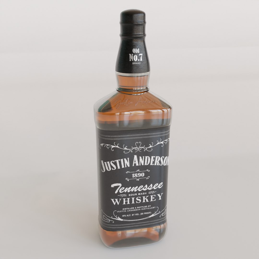 Whiskey Bottle Model - TurboSquid 2182462