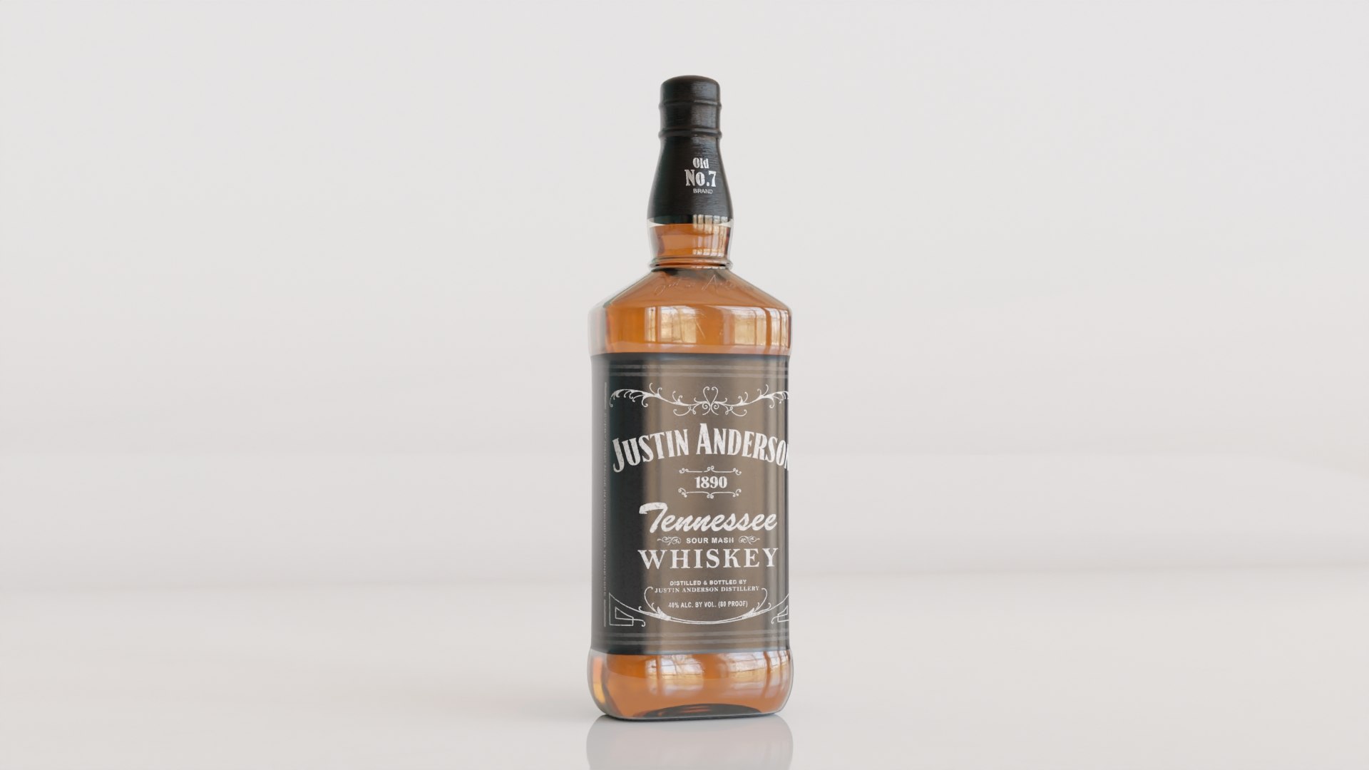 Whiskey Bottle Model - TurboSquid 2182462