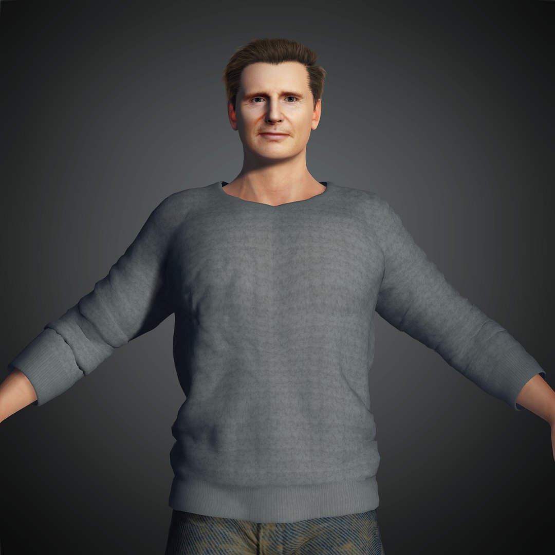 3D Liam Neeson Rigged Ready For Animation Model - TurboSquid 2058224