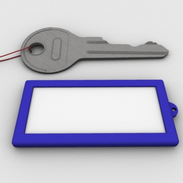 3d model key tag
