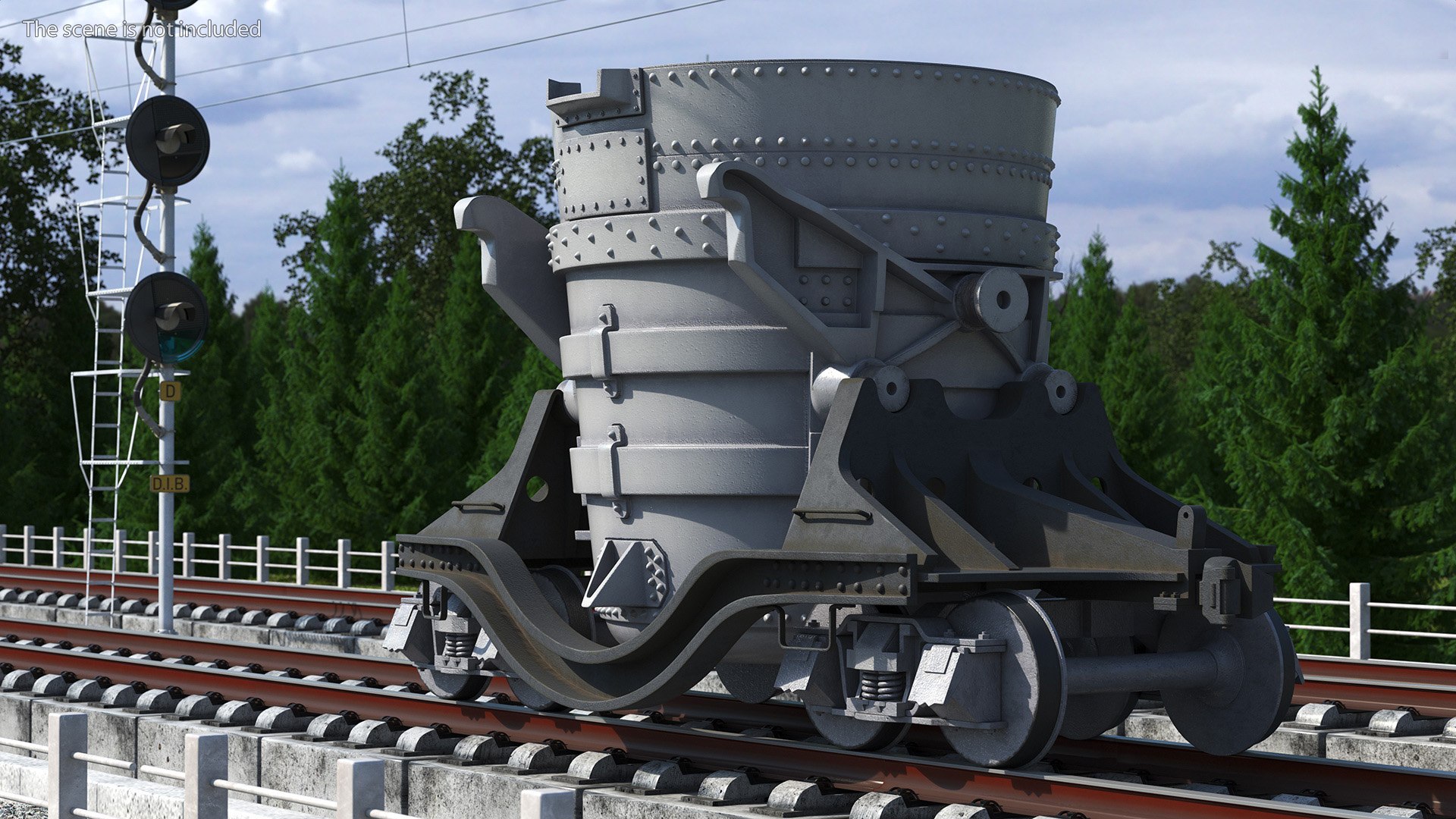 3D Model Slag Pot Carriers Collection - TurboSquid 2200249