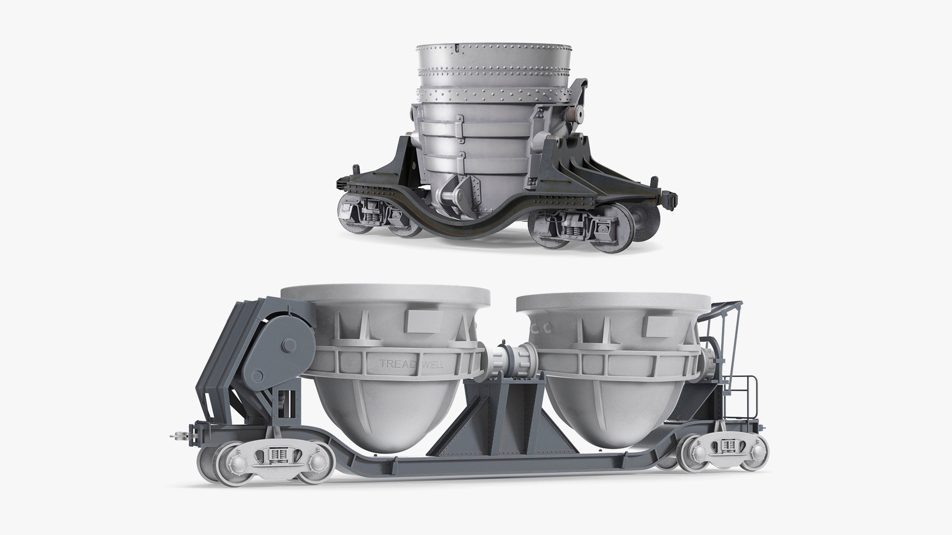 3D Model Slag Pot Carriers Collection - TurboSquid 2200249