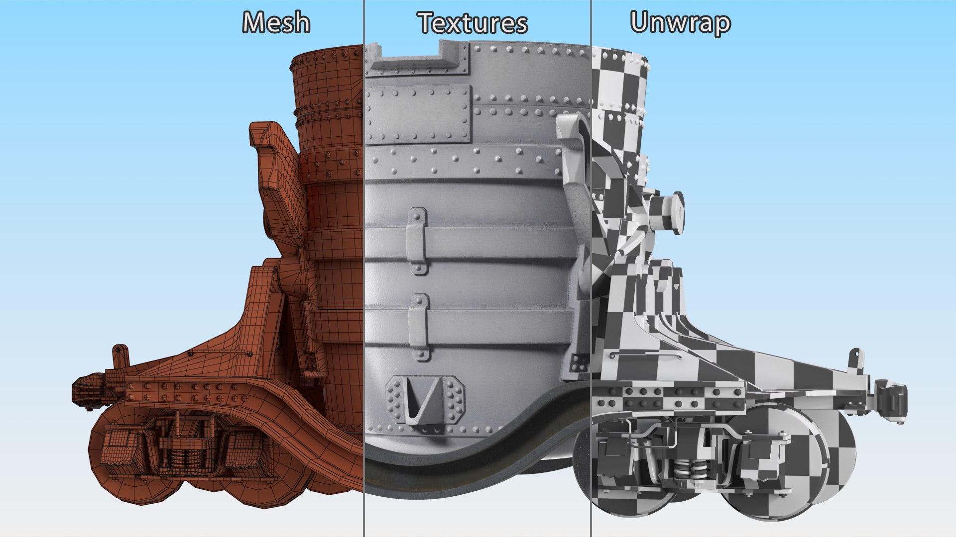 3D Model Slag Pot Carriers Collection - TurboSquid 2200249