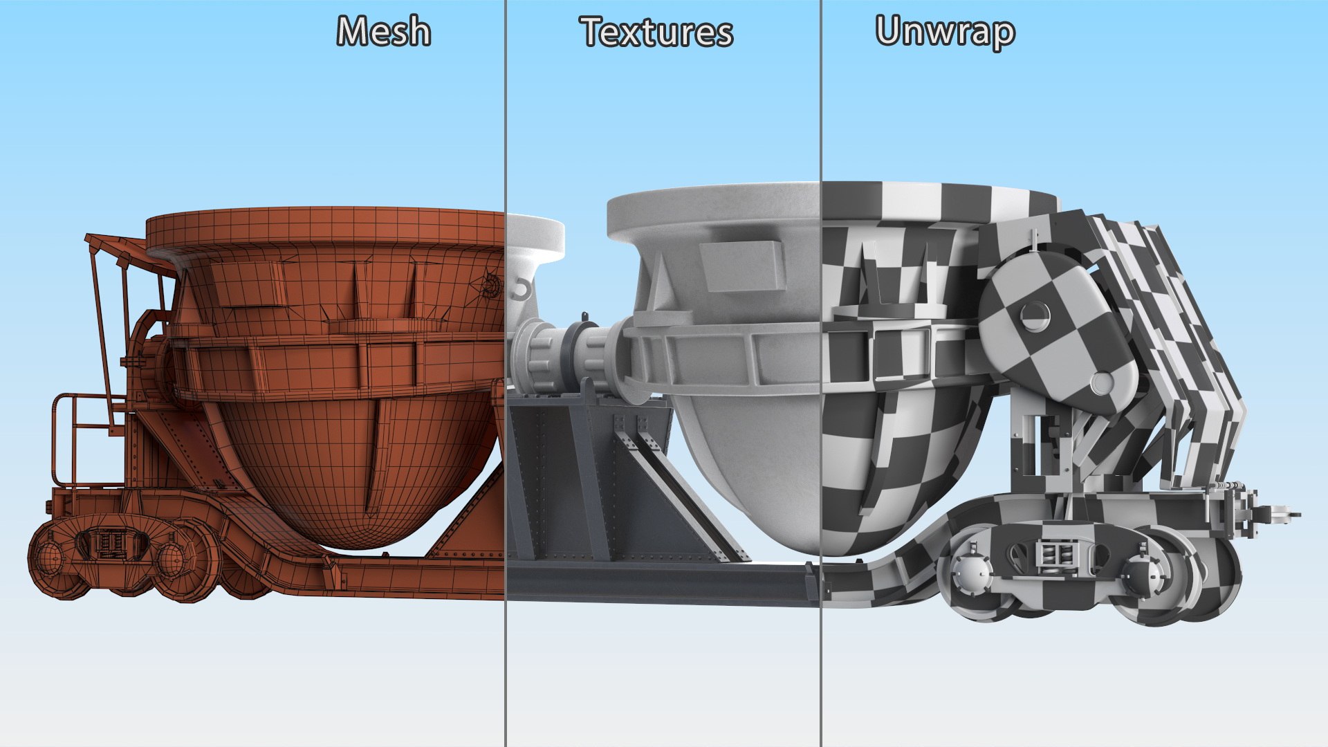 3D Model Slag Pot Carriers Collection - TurboSquid 2200249