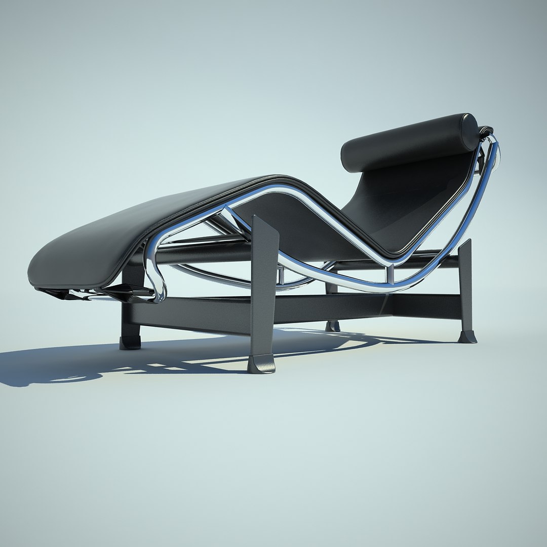 3d Chaise Longue Cowhide Model