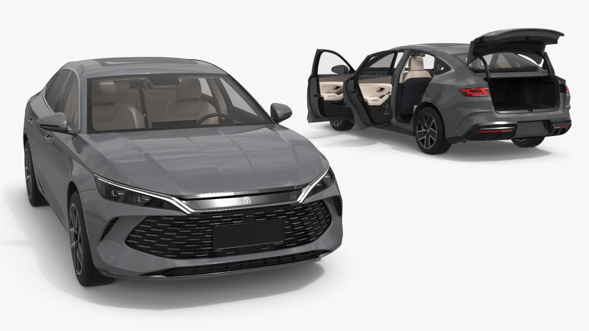 3D BYD Qin L DM-i Four-Door Saloon Gray Model - TurboSquid 2440924