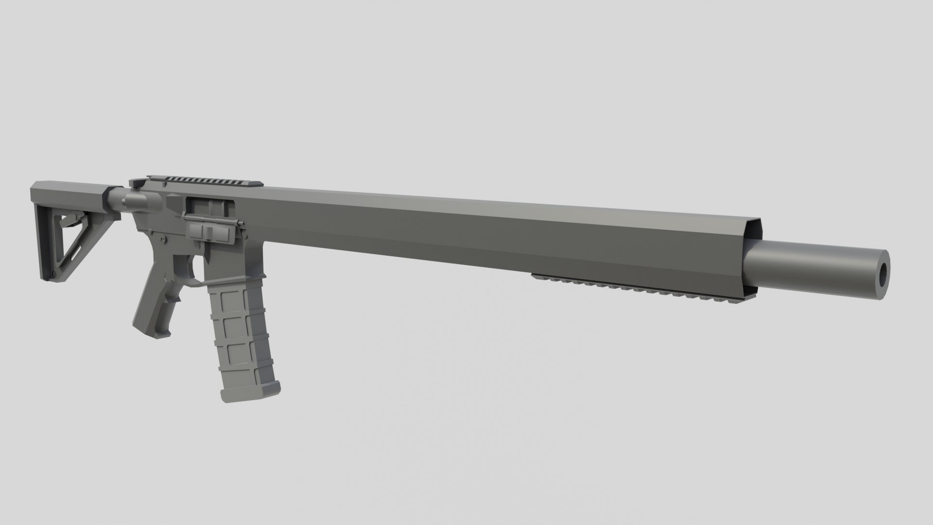 Set Of 4 Modified AR-15 DMR 3D Model - TurboSquid 2133316