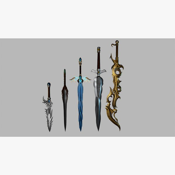 Pacote de espadas modelo Low-Poly Modelo 3D - TurboSquid 1756875