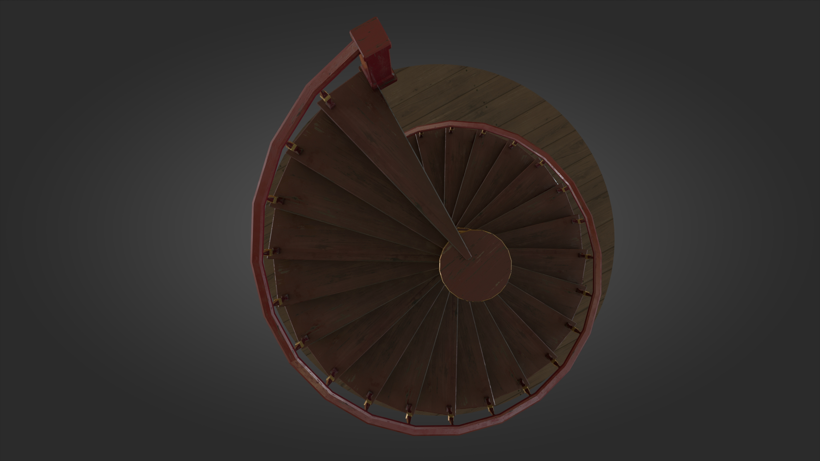 Antike Wendeltreppe Rot - PBR 3D-Modell - TurboSquid 1834831