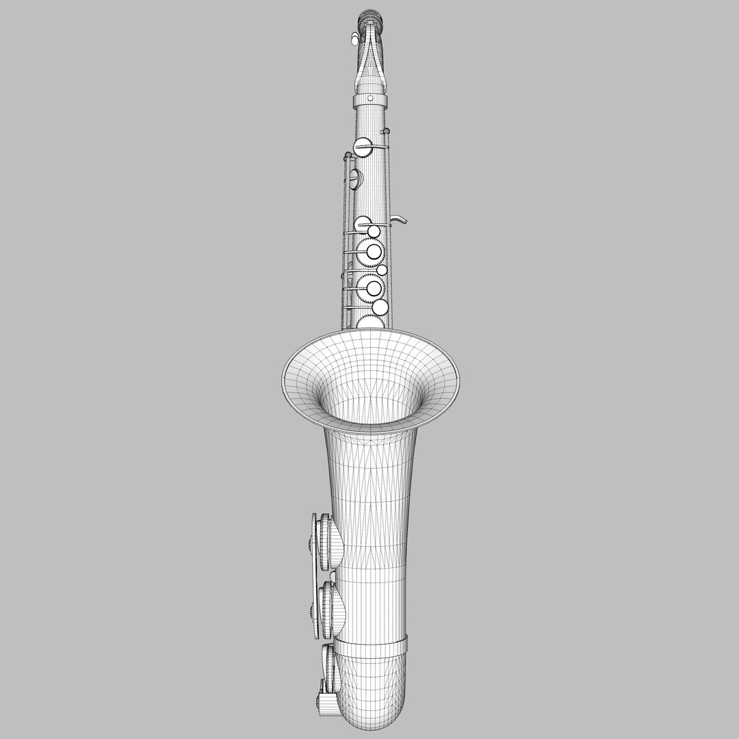 3d model alto sax saxophone