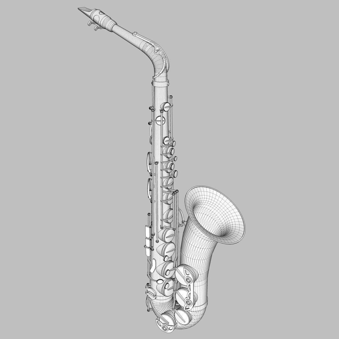 3d model alto sax saxophone