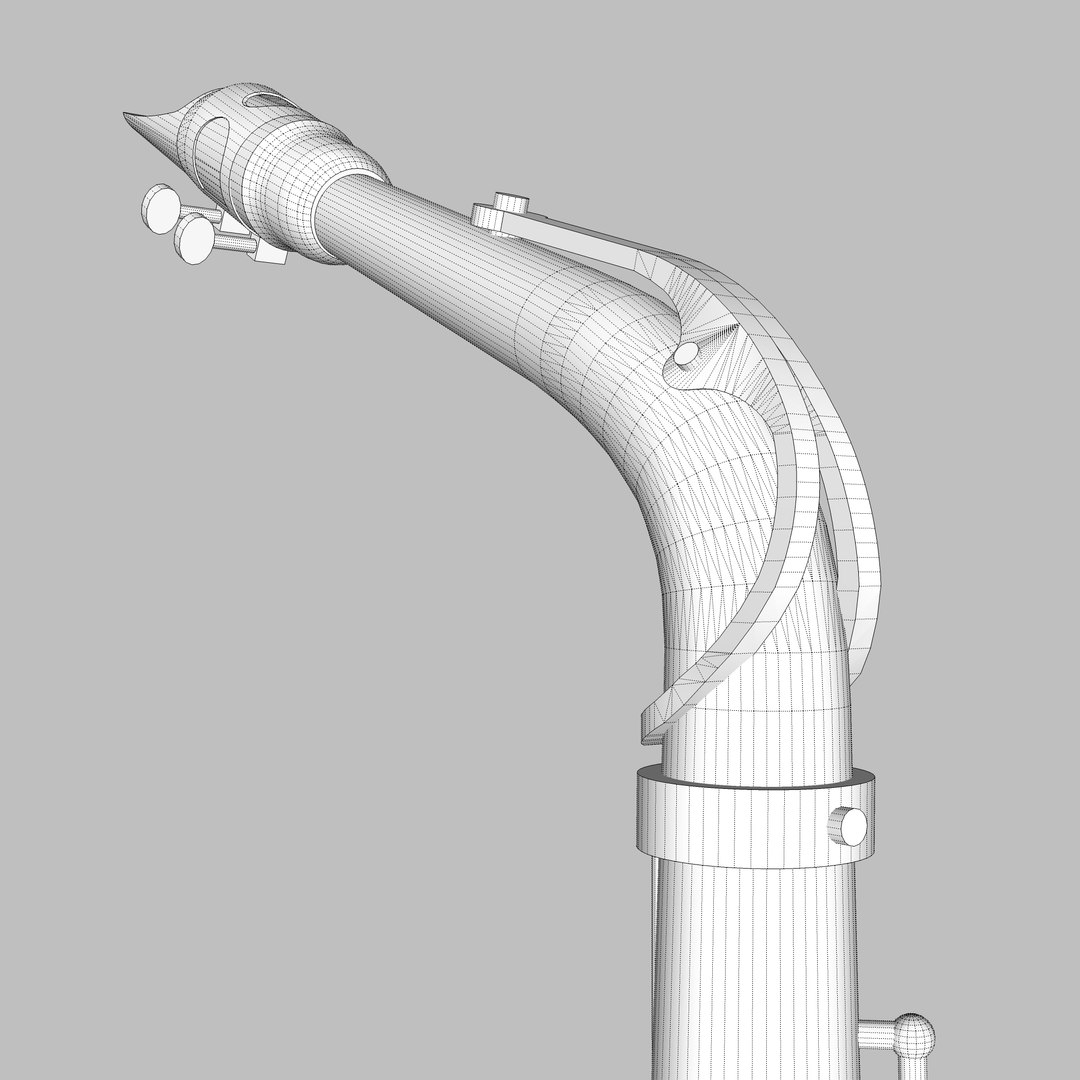 3d model alto sax saxophone