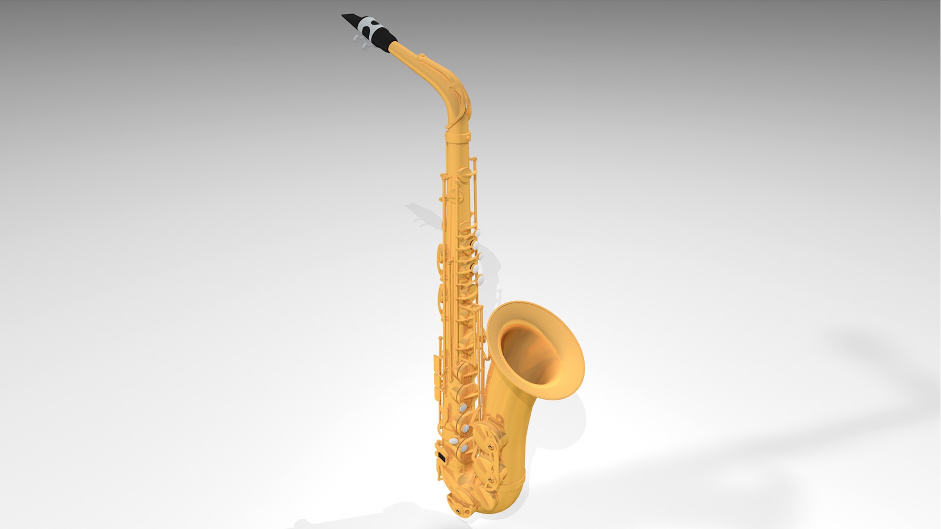 3d model alto sax saxophone