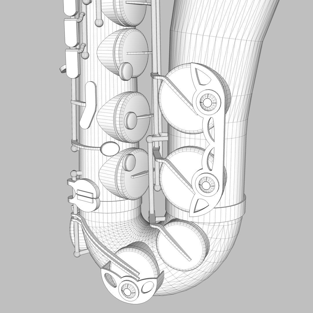 3d model alto sax saxophone