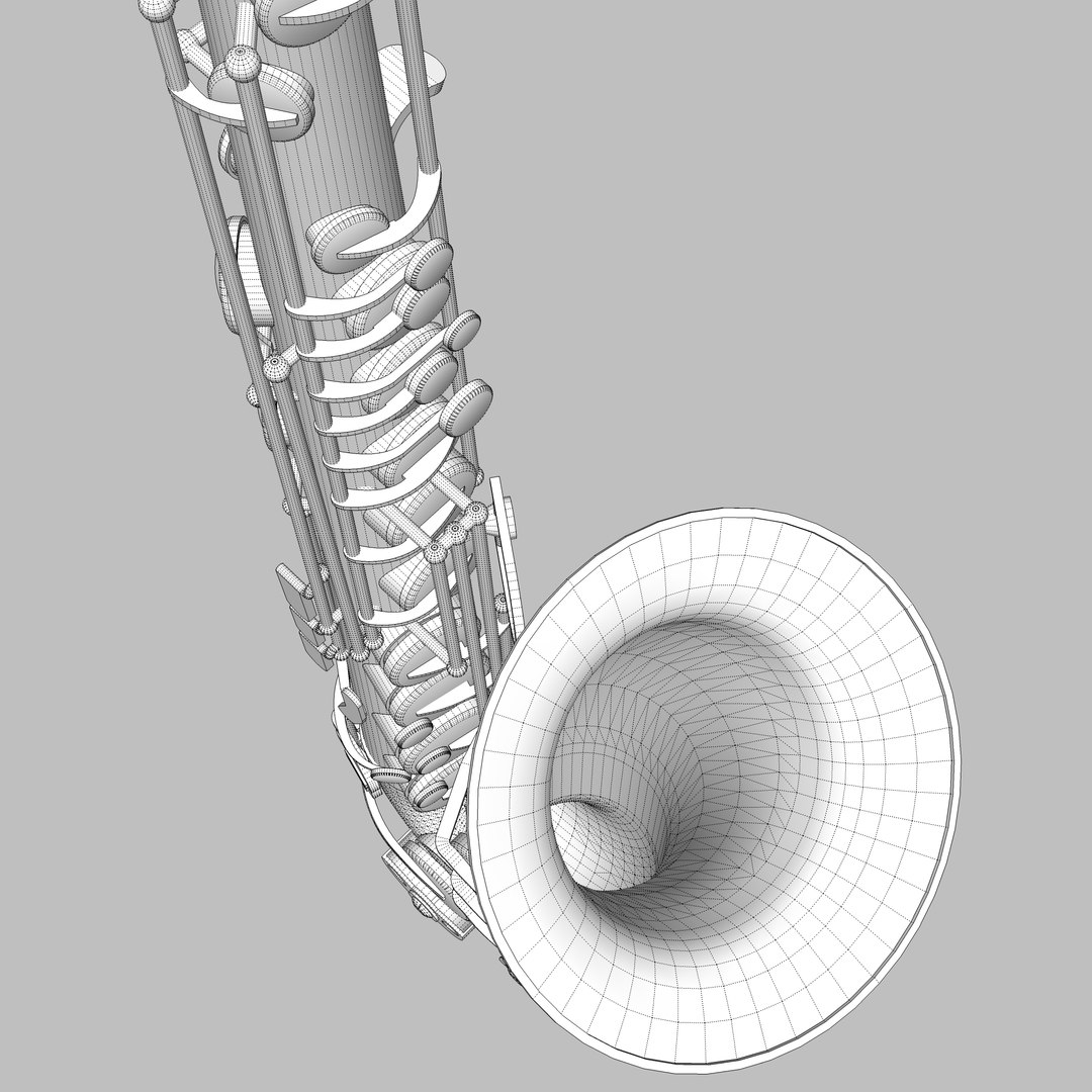 3d model alto sax saxophone