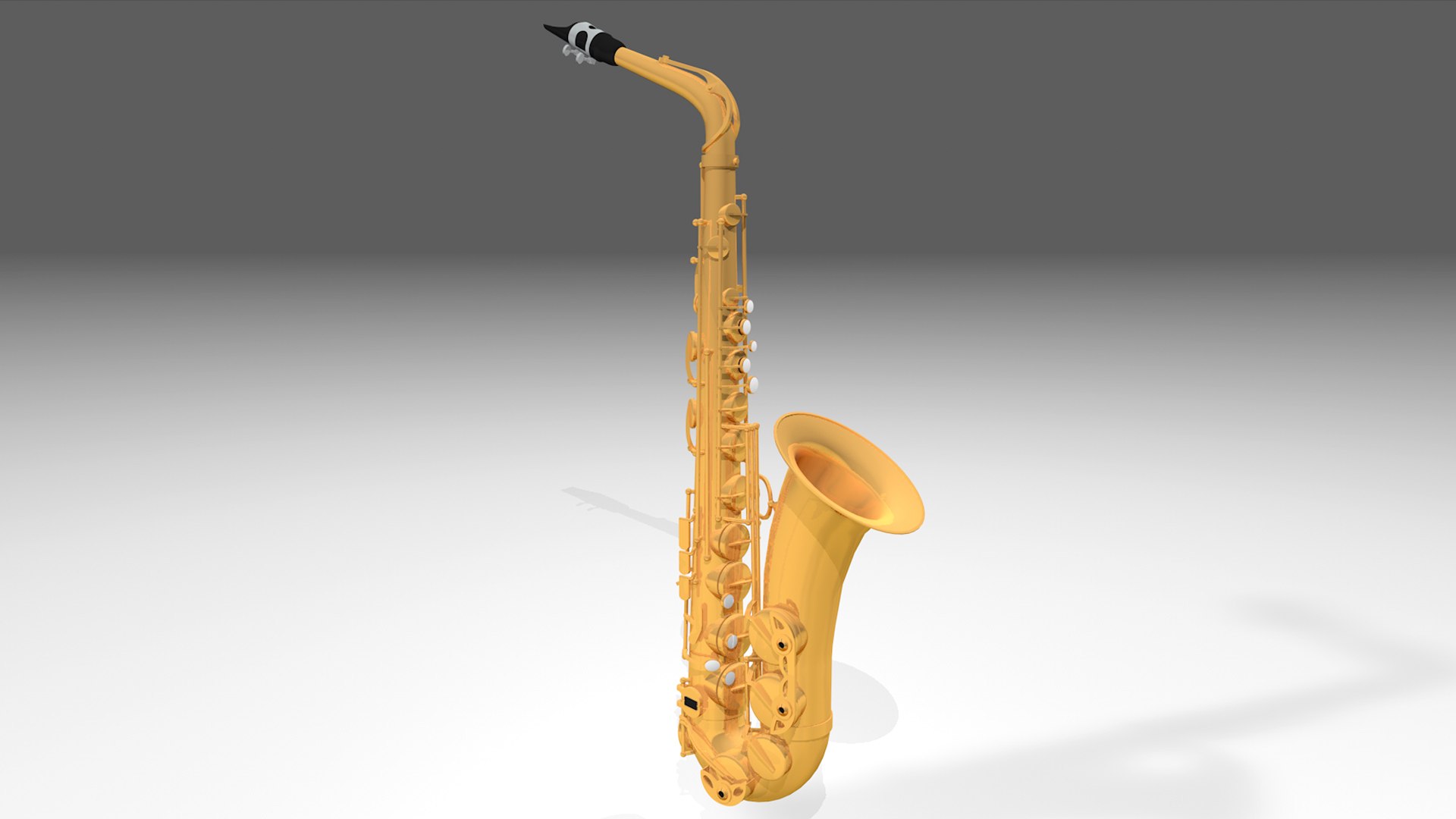 3d model alto sax saxophone
