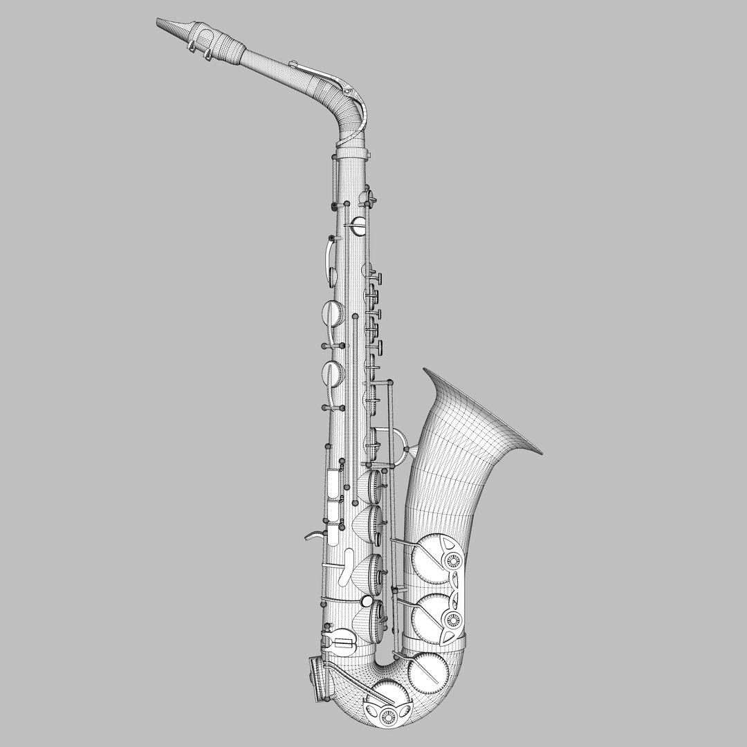 3d model alto sax saxophone