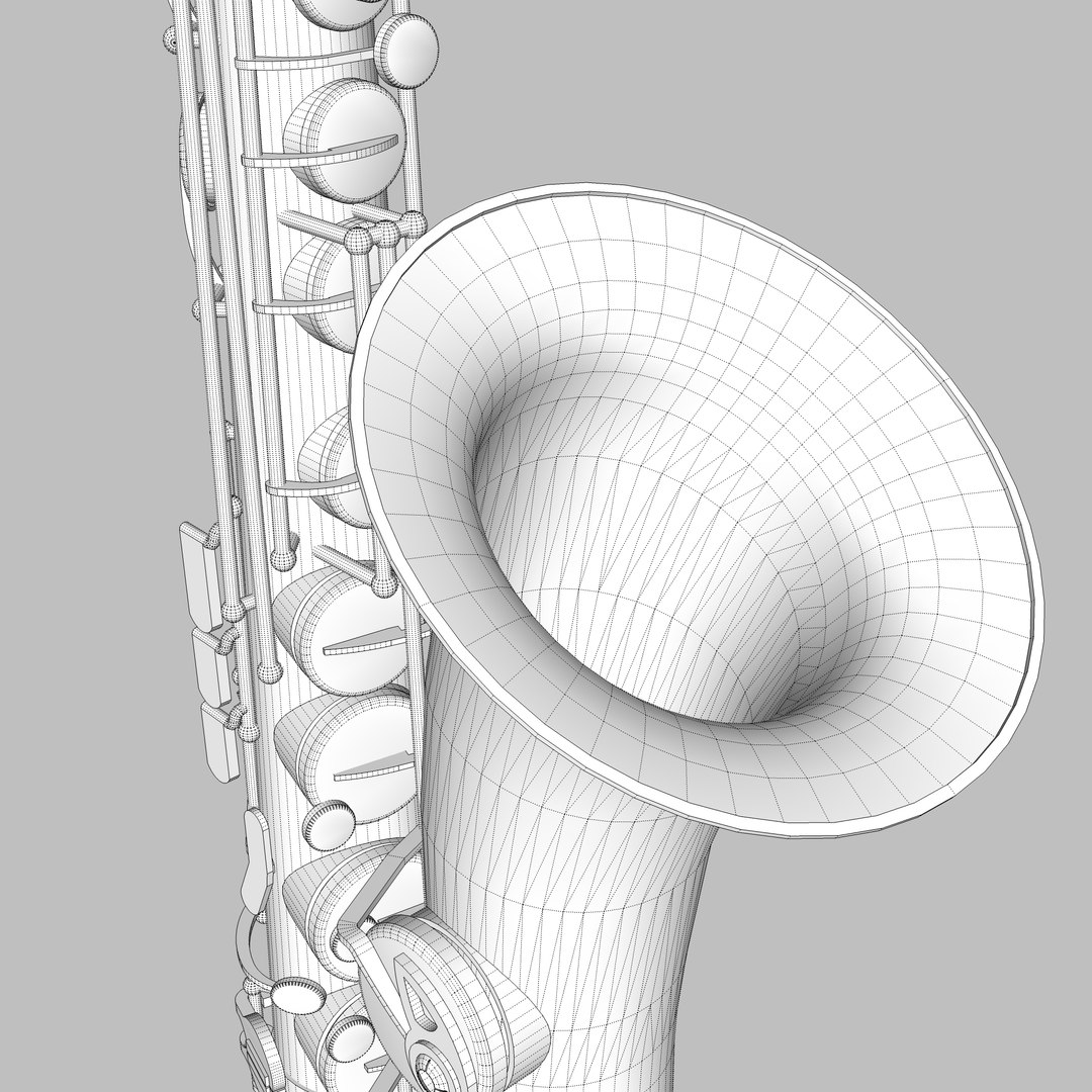 3d model alto sax saxophone