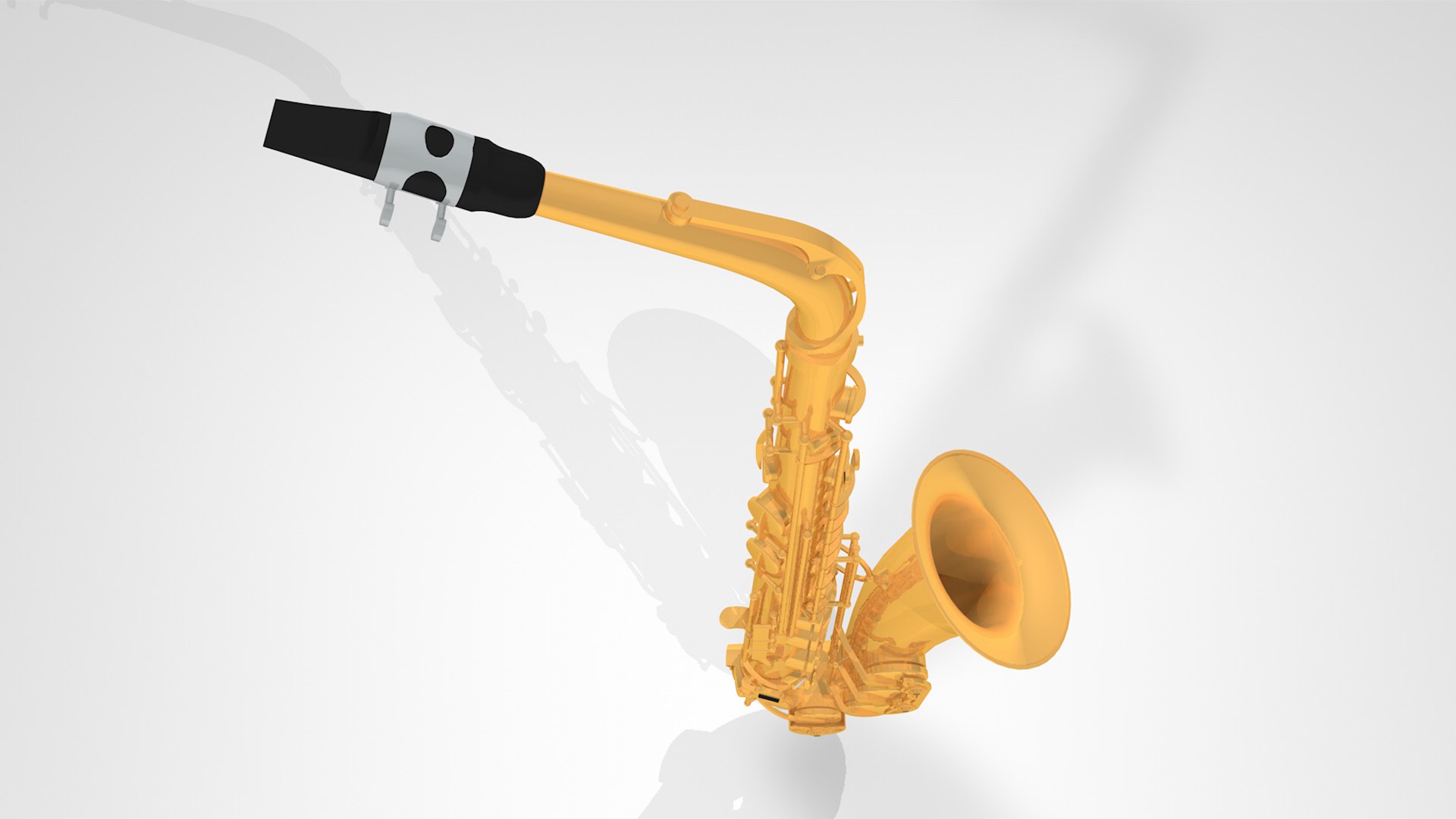 3d model alto sax saxophone