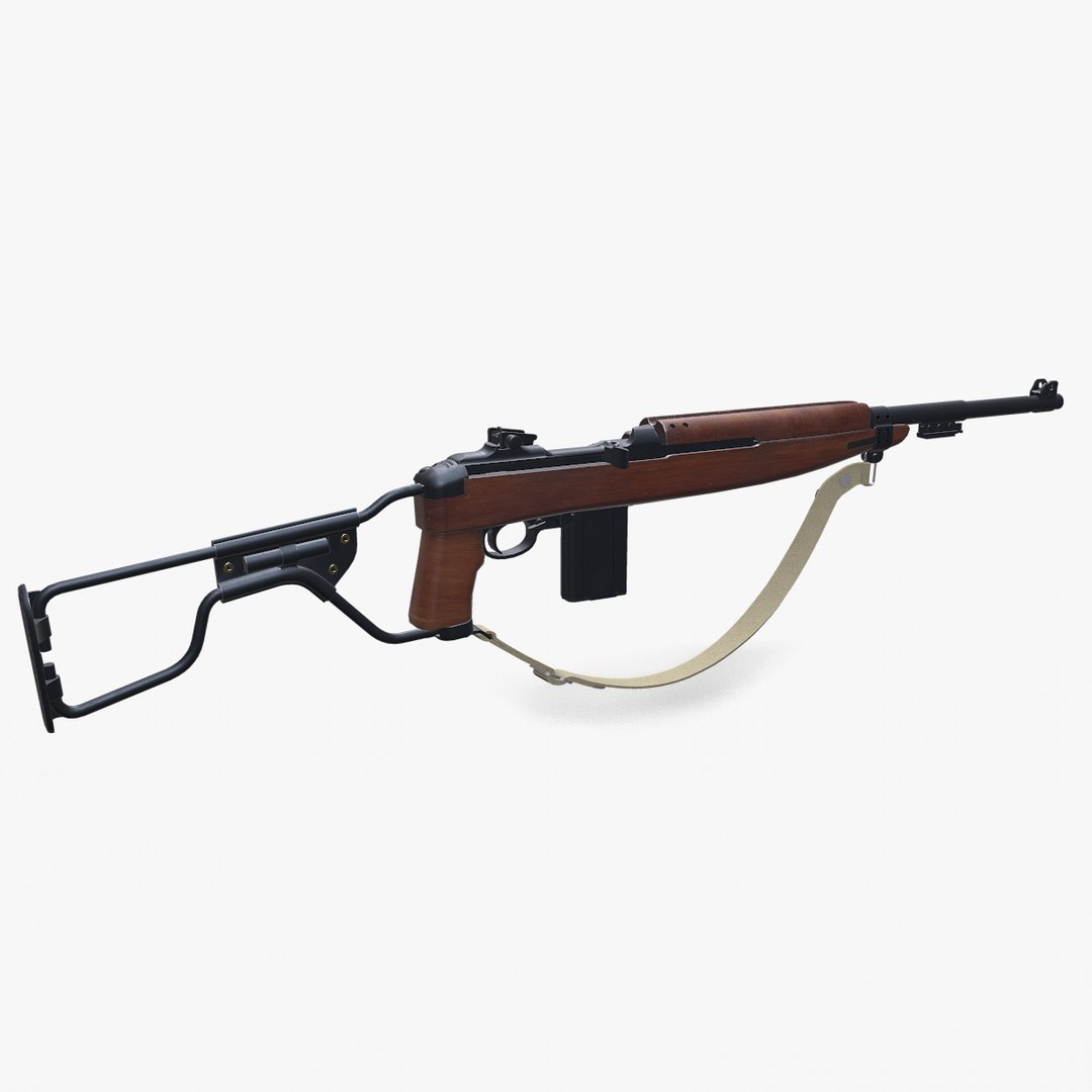 M1A1 Carbine Paratrooper Low-poly PBR 3D - TurboSquid 2026004