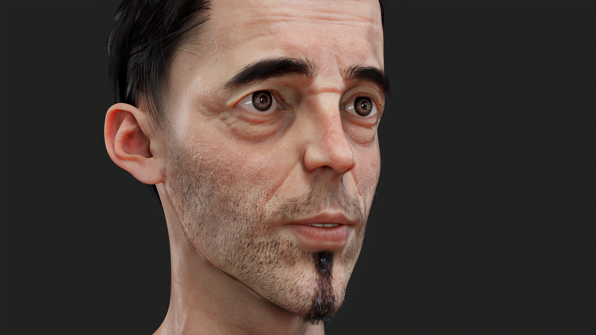 William Realistic Model Of Male Head 3D Model - TurboSquid 1855000