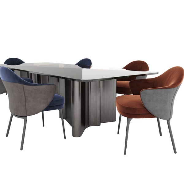 Minotti angie lou table 3D model - TurboSquid 1568053