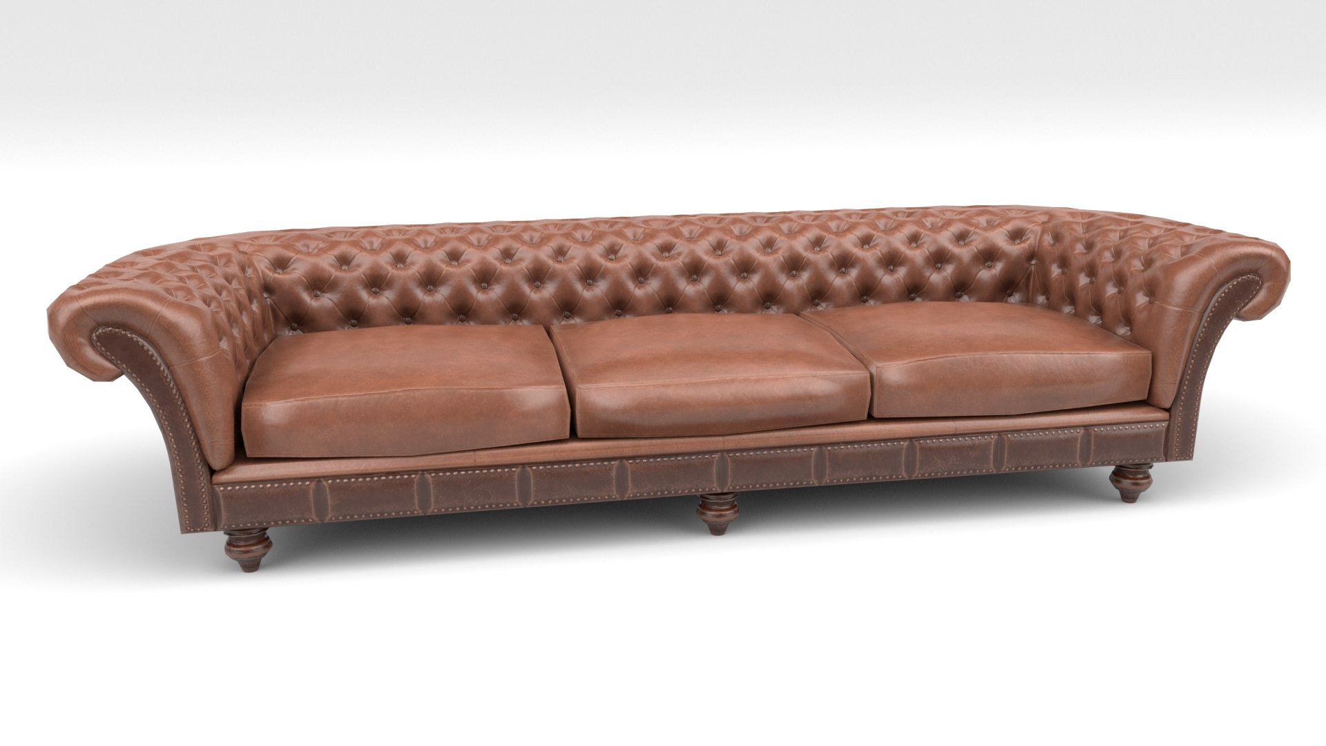 3D Chesterfield Sofa Model - TurboSquid 1700496