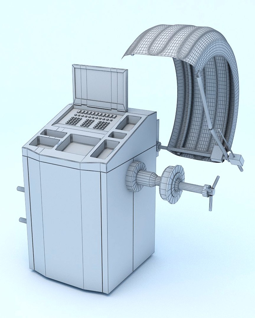 3d wheel center model