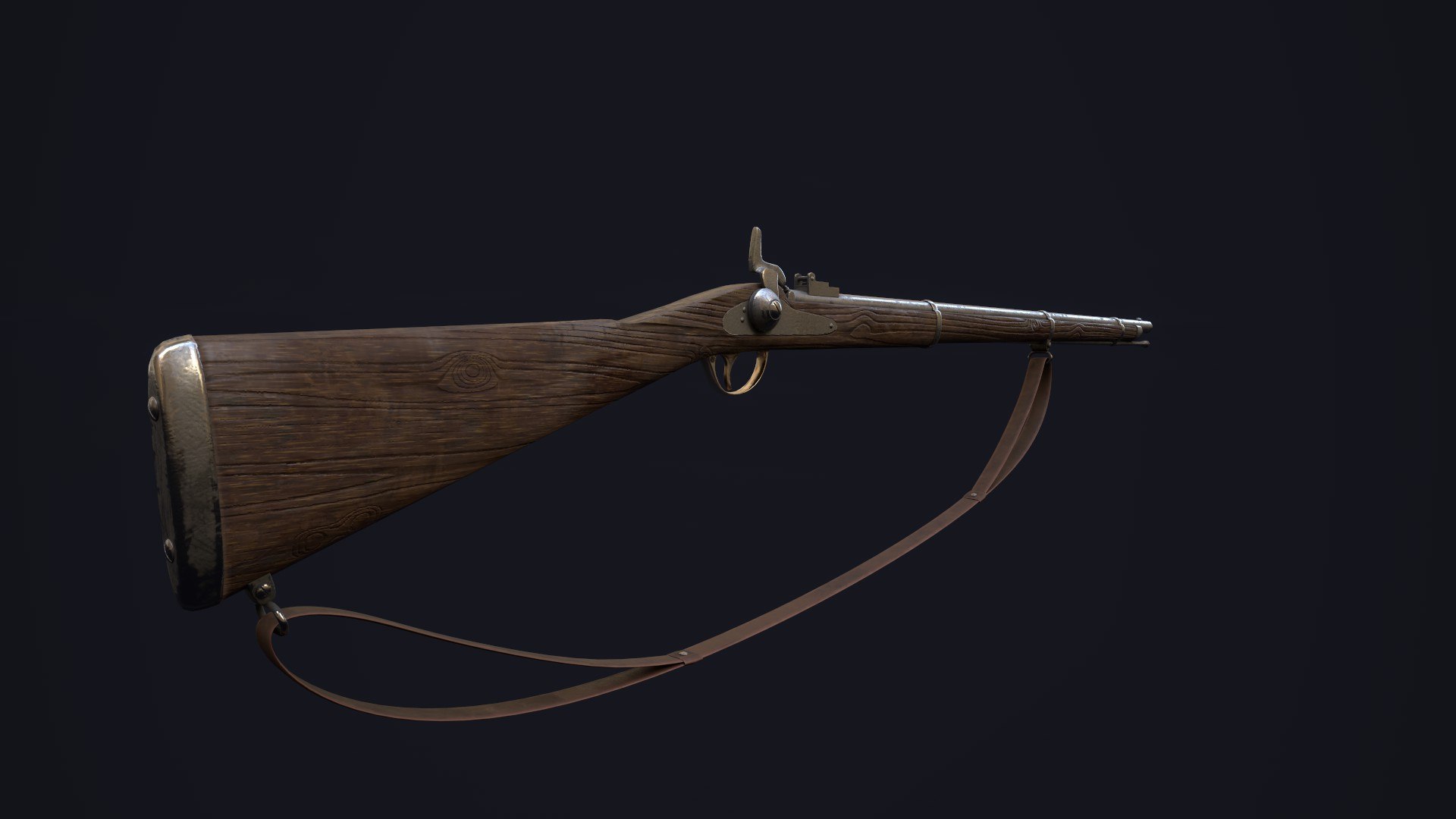 Musket Rifle 3D Model - TurboSquid 2182208