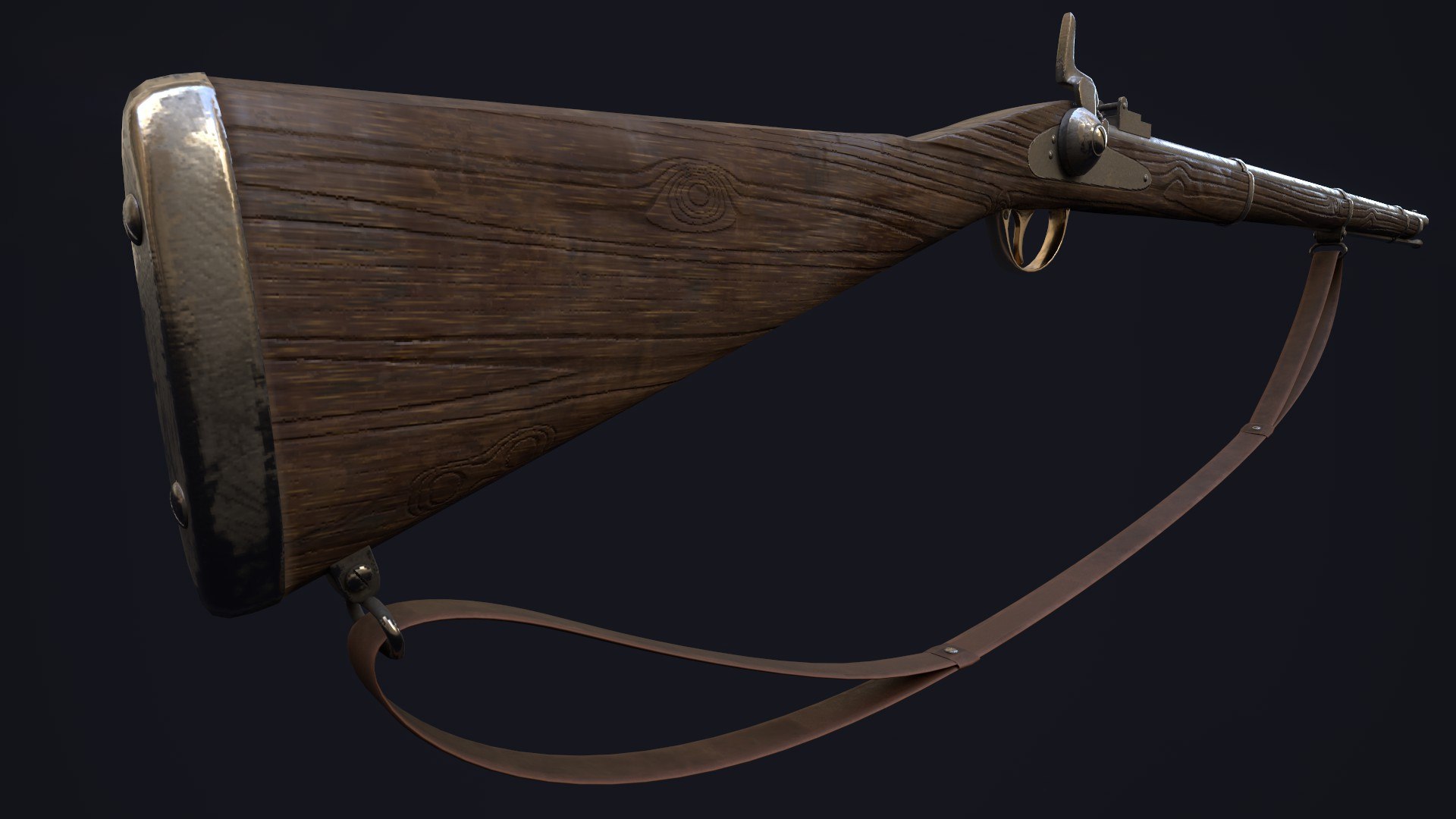 Musket Rifle 3D Model - TurboSquid 2182208