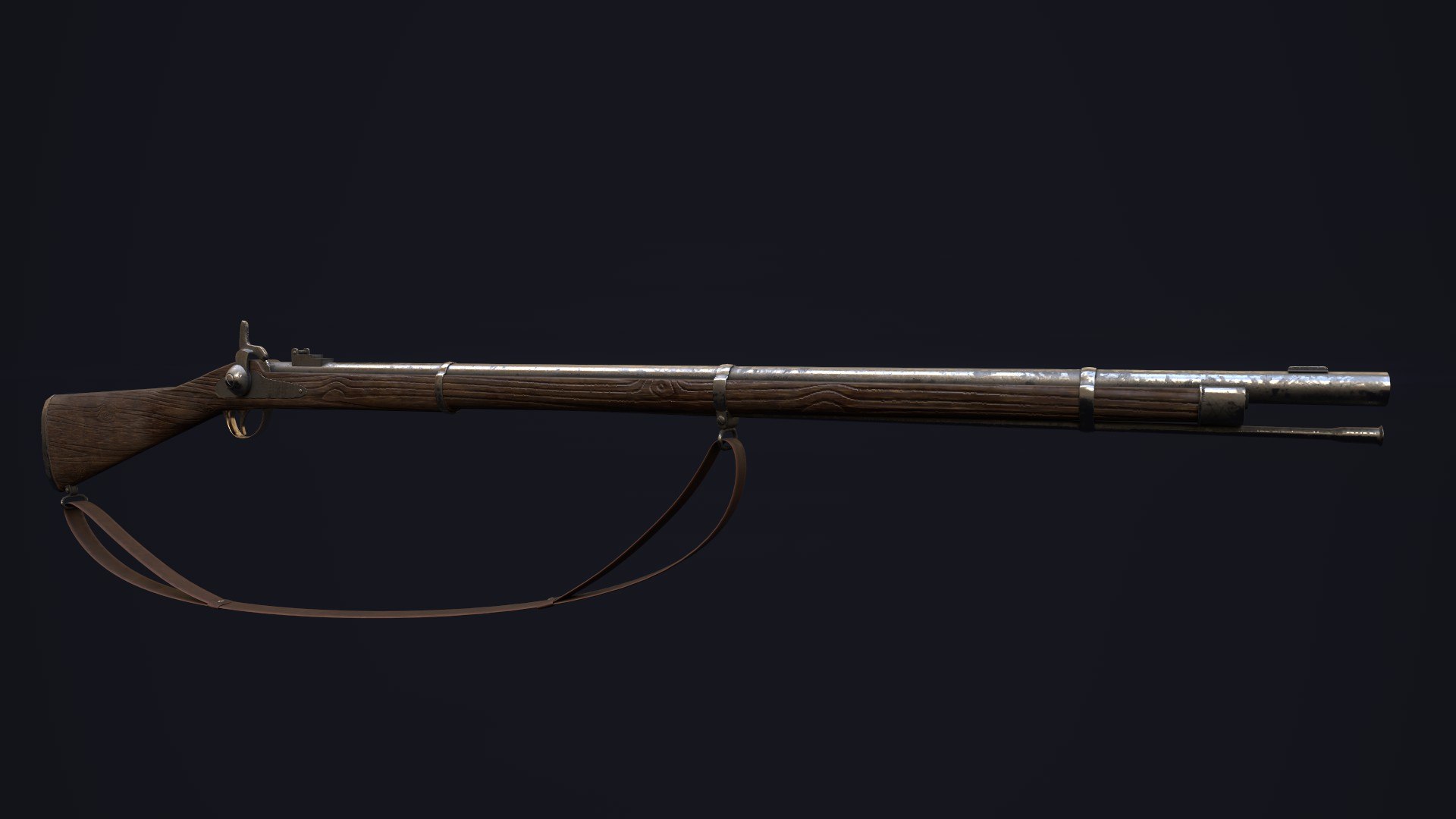 Musket Rifle 3D Model - TurboSquid 2182208