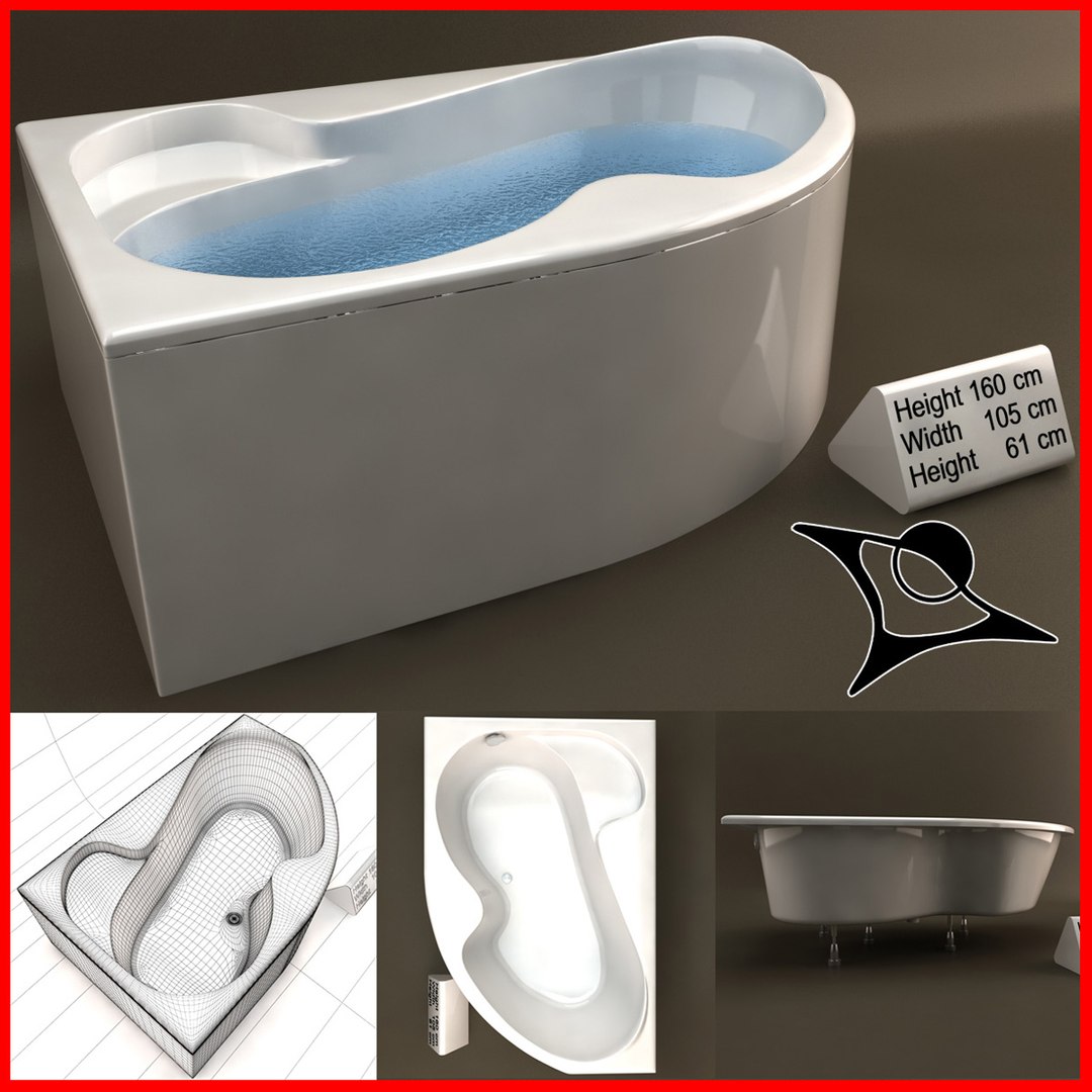 3d model bath