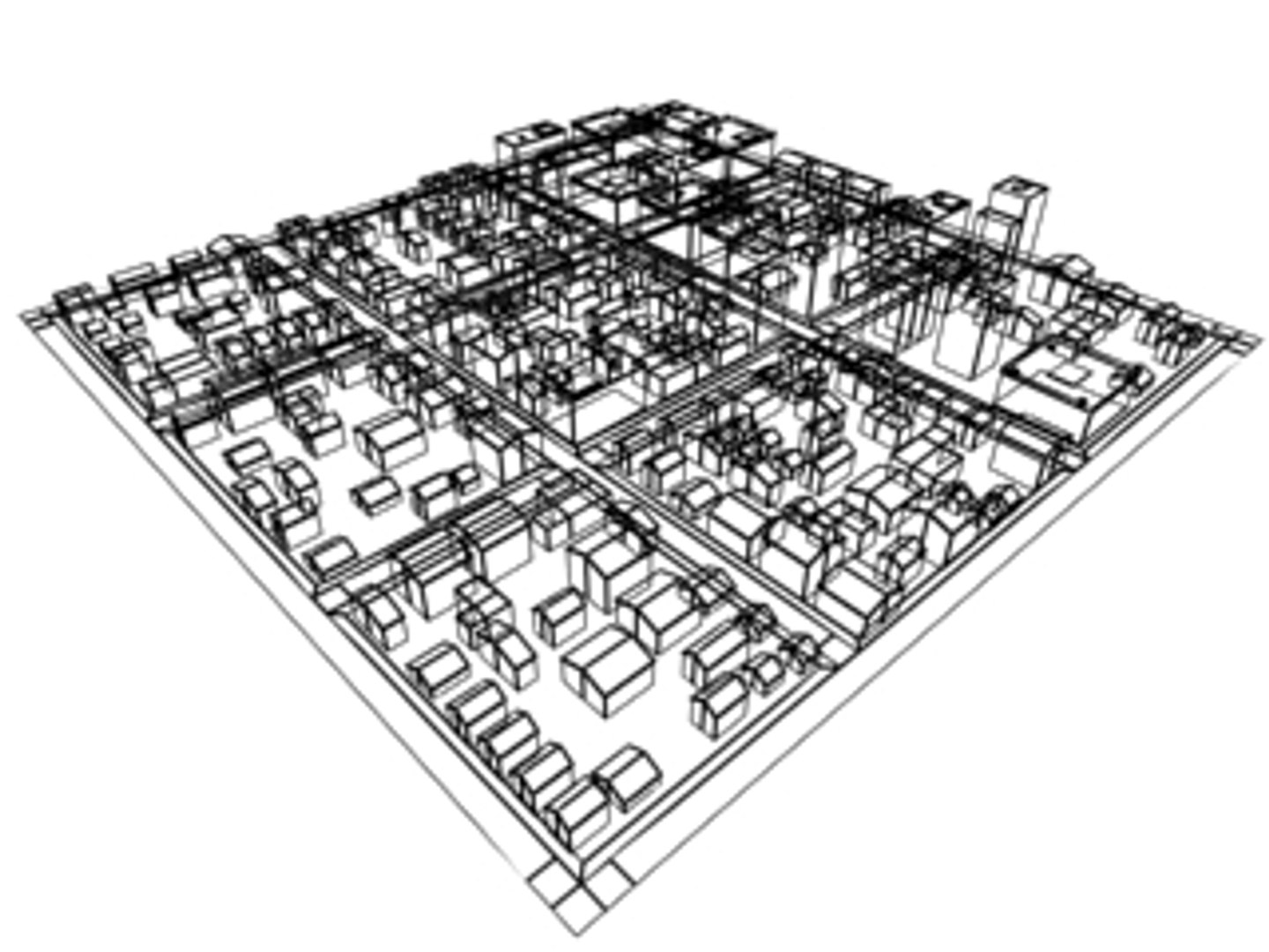 city bloc 3d model