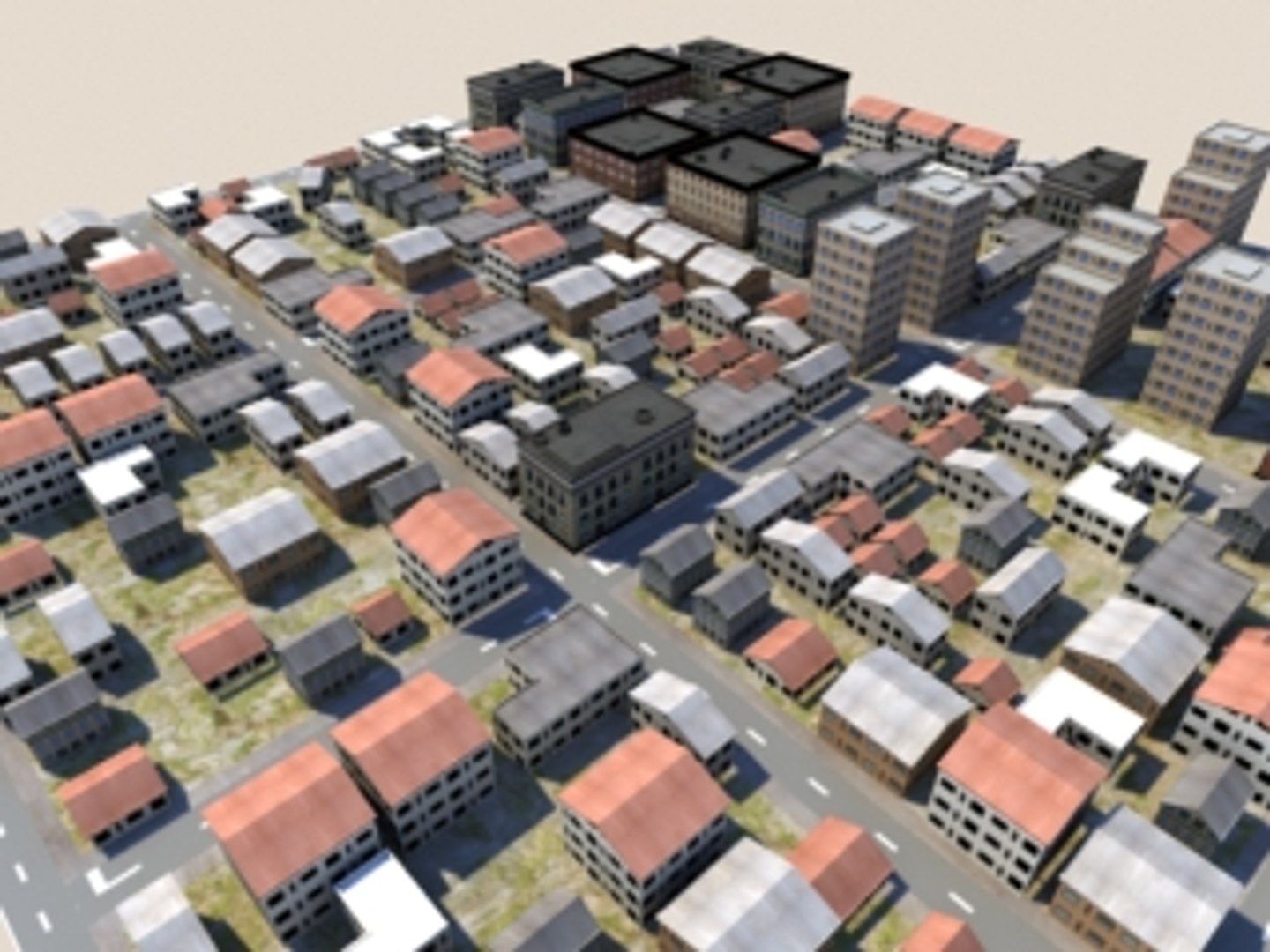 city bloc 3d model