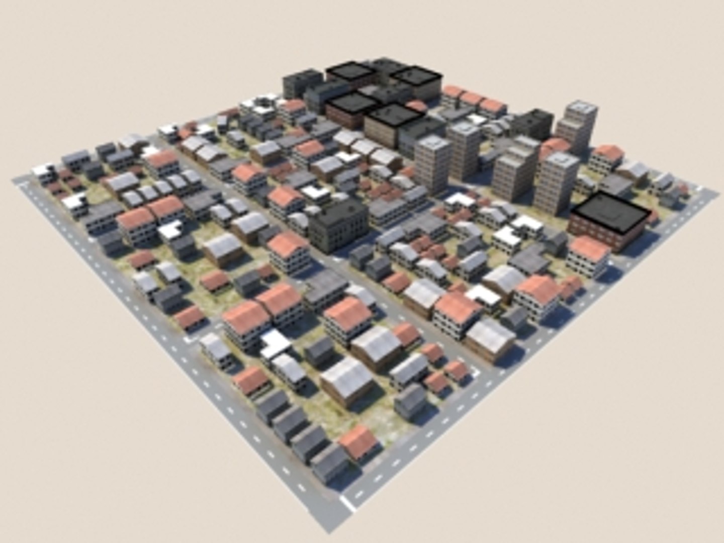 city bloc 3d model