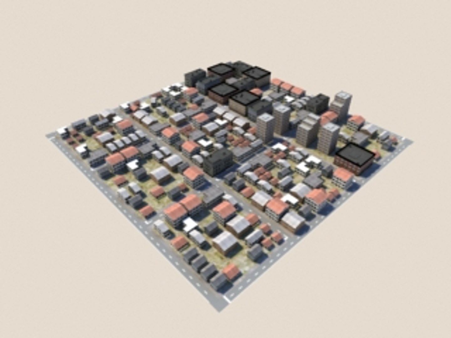 city bloc 3d model