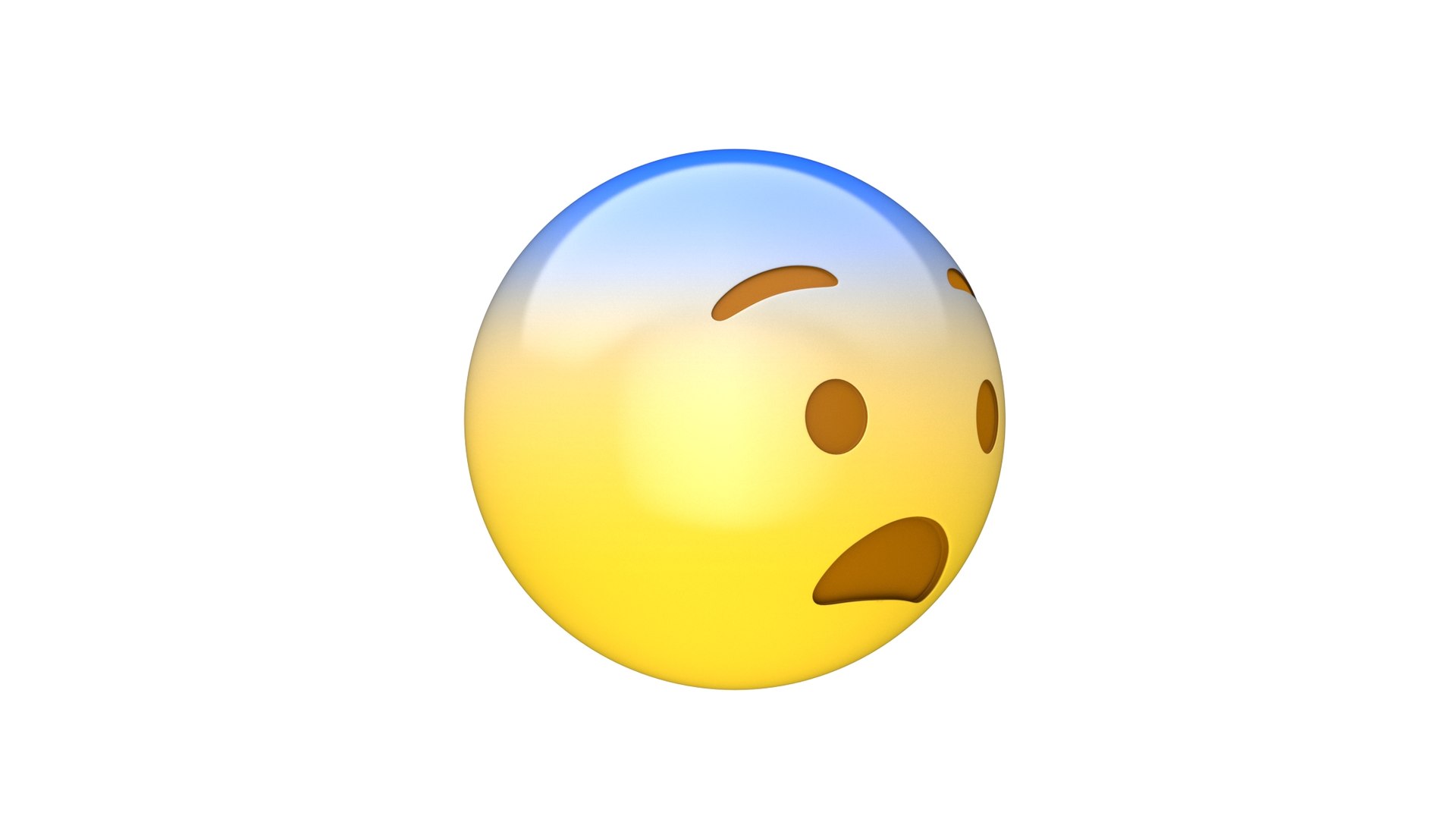 3D Apple Fearful Face model - TurboSquid 1771667