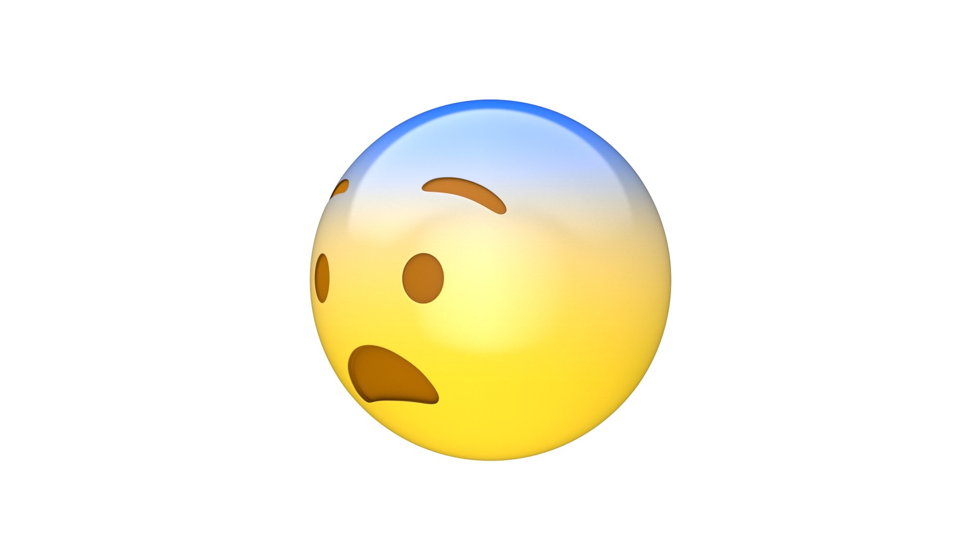 3D Apple Fearful Face model - TurboSquid 1771667