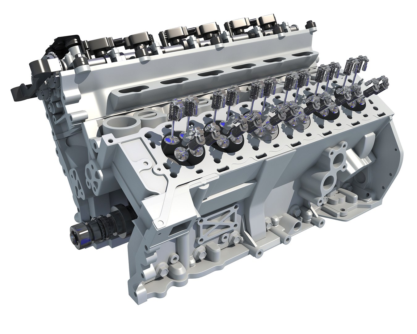 3D v12 engine cutaway - TurboSquid 1414544