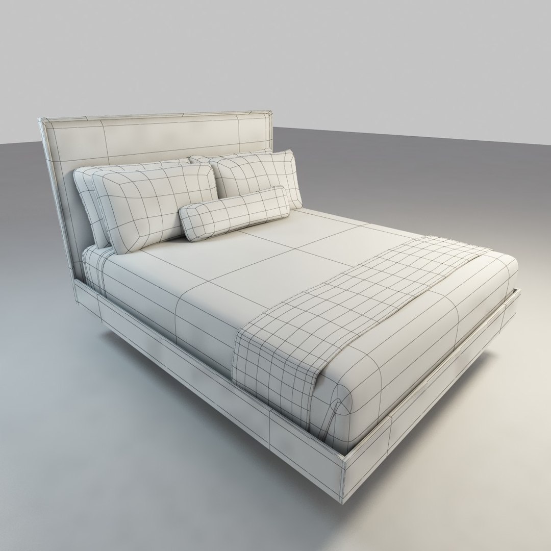 3d Model Floating Bed
