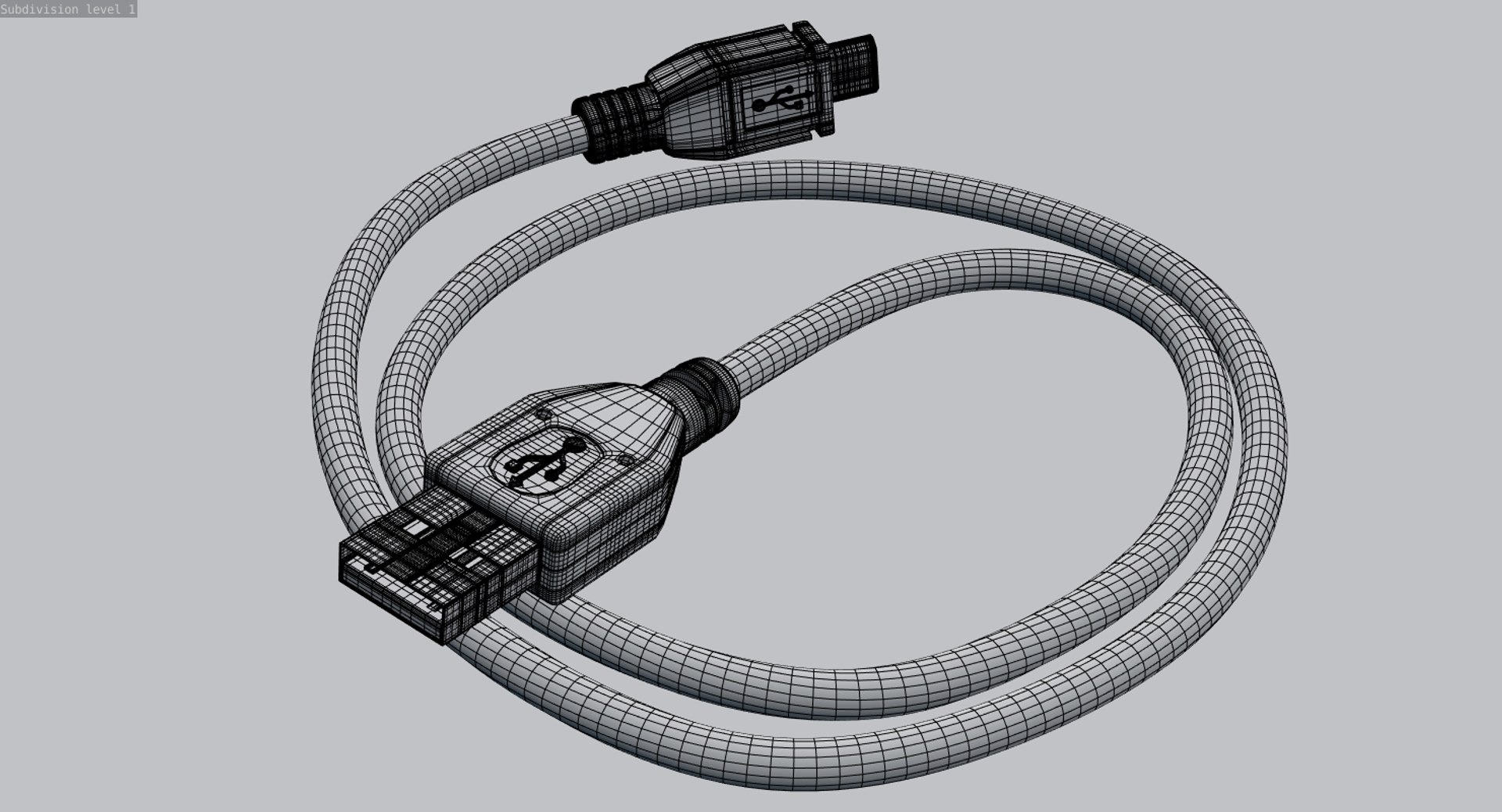 Free 3D Usb Cable - TurboSquid 1274715