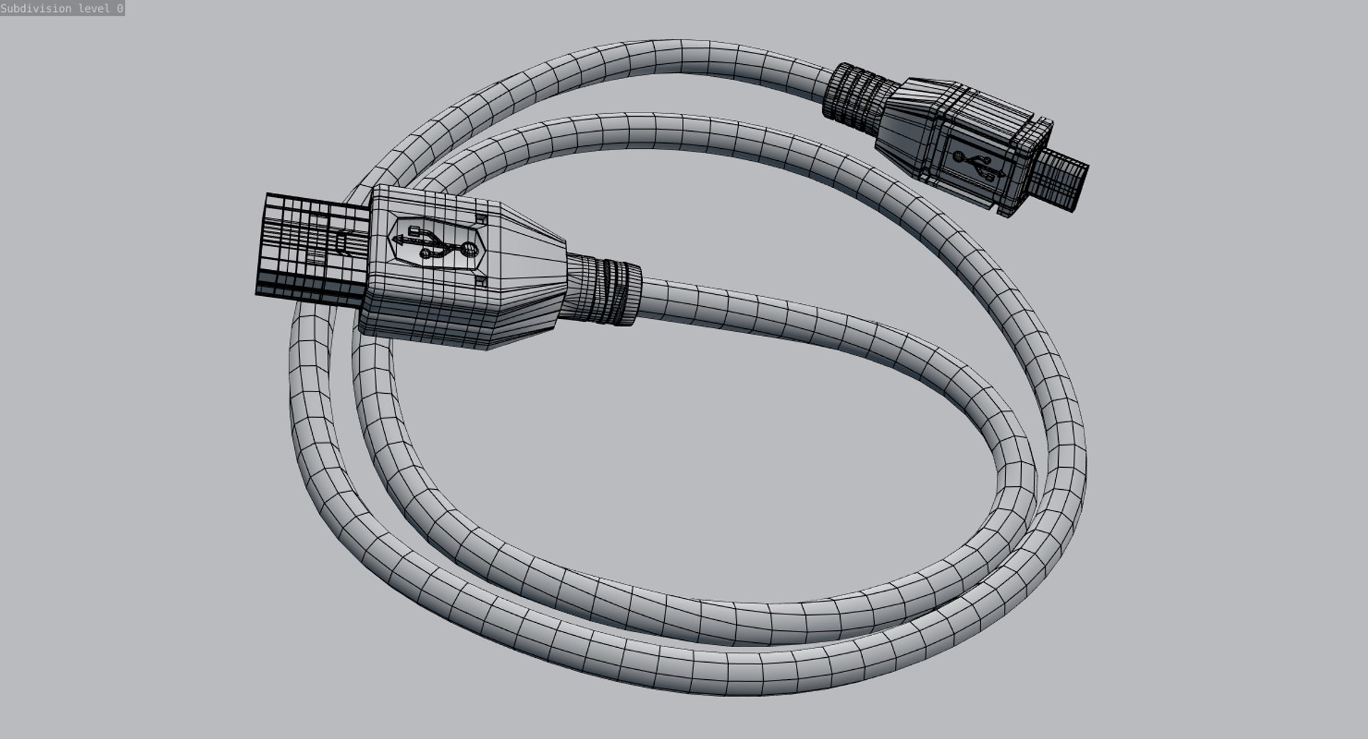 Free 3D Usb Cable - TurboSquid 1274715