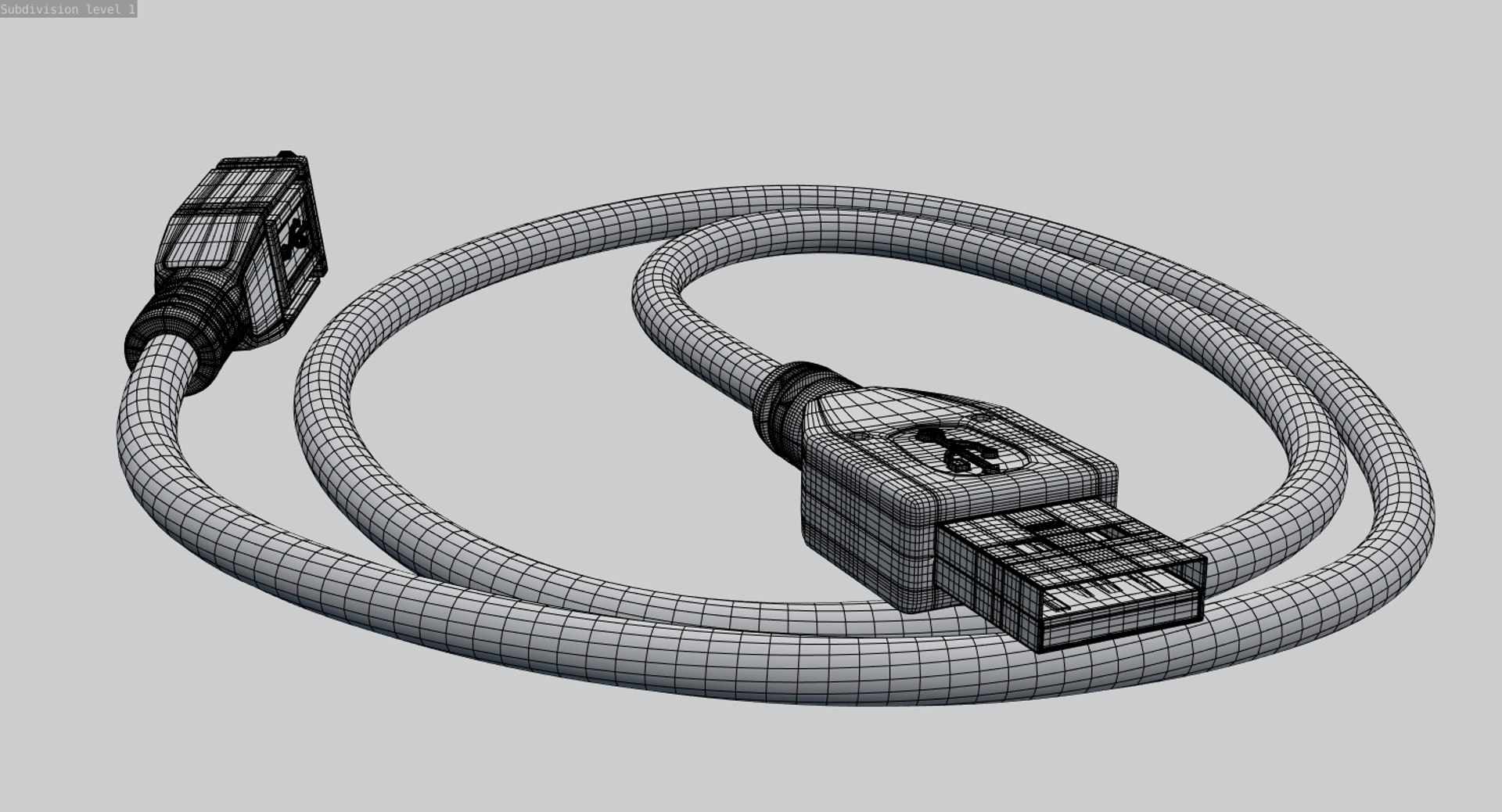 Free 3D Usb Cable - TurboSquid 1274715