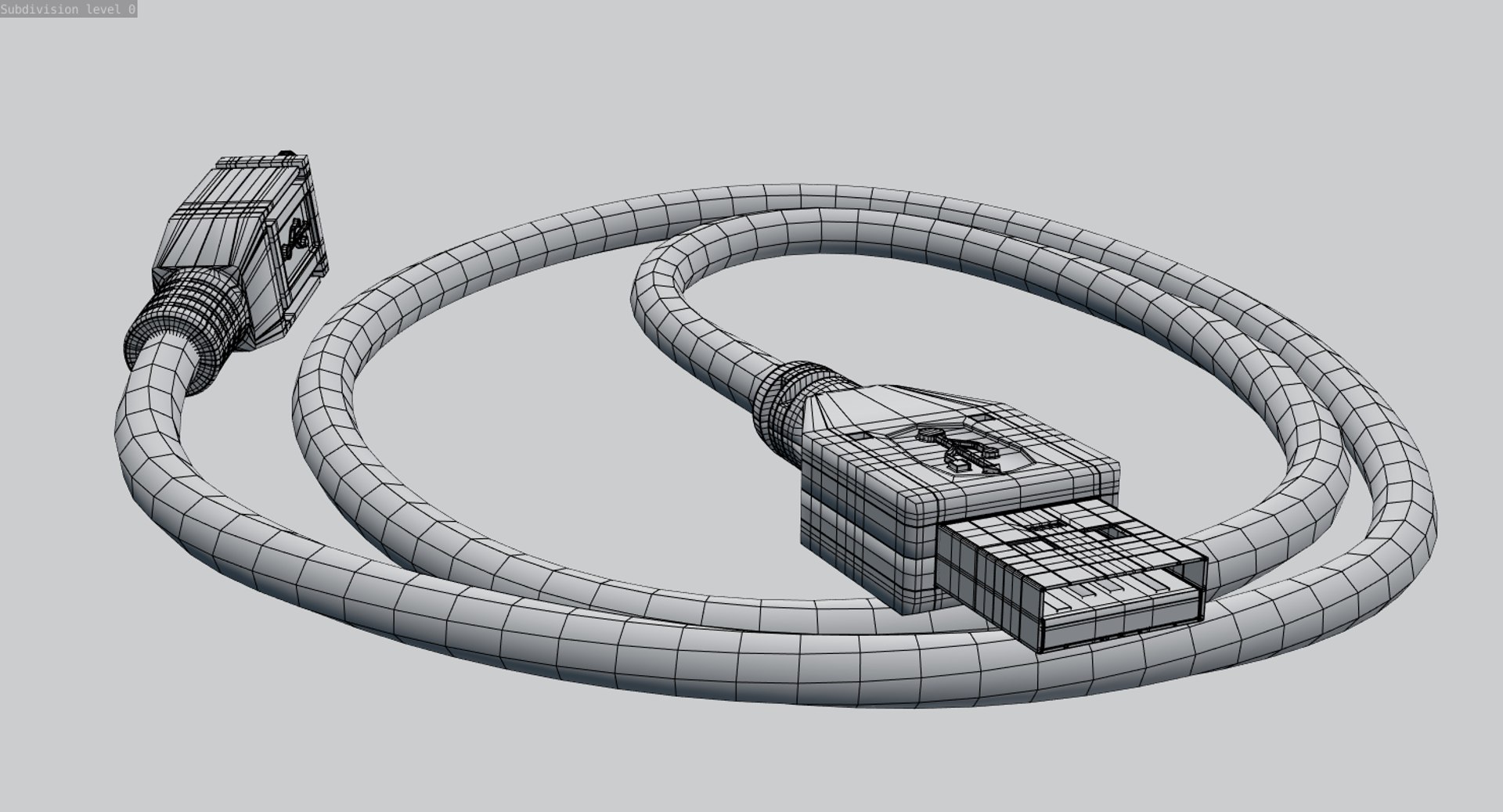 Free 3D Usb Cable - TurboSquid 1274715
