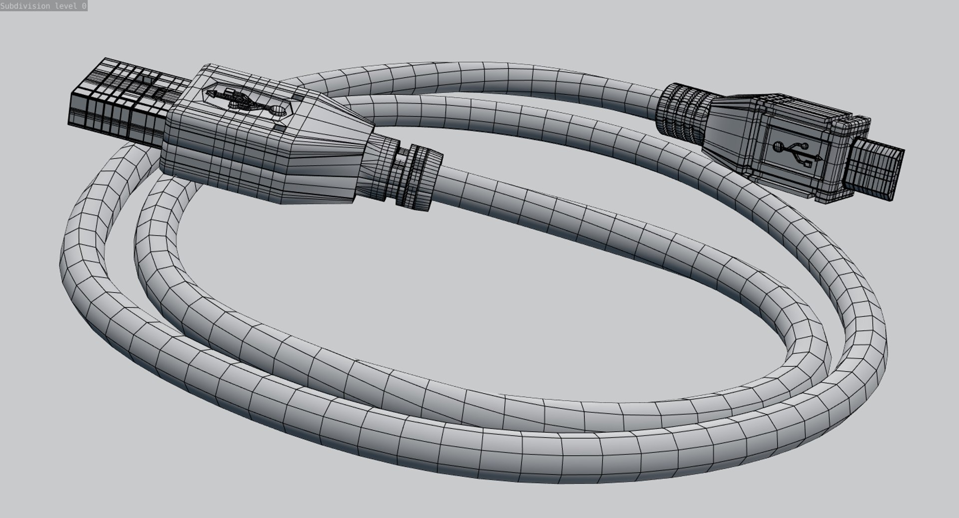 Free 3D Usb Cable - TurboSquid 1274715